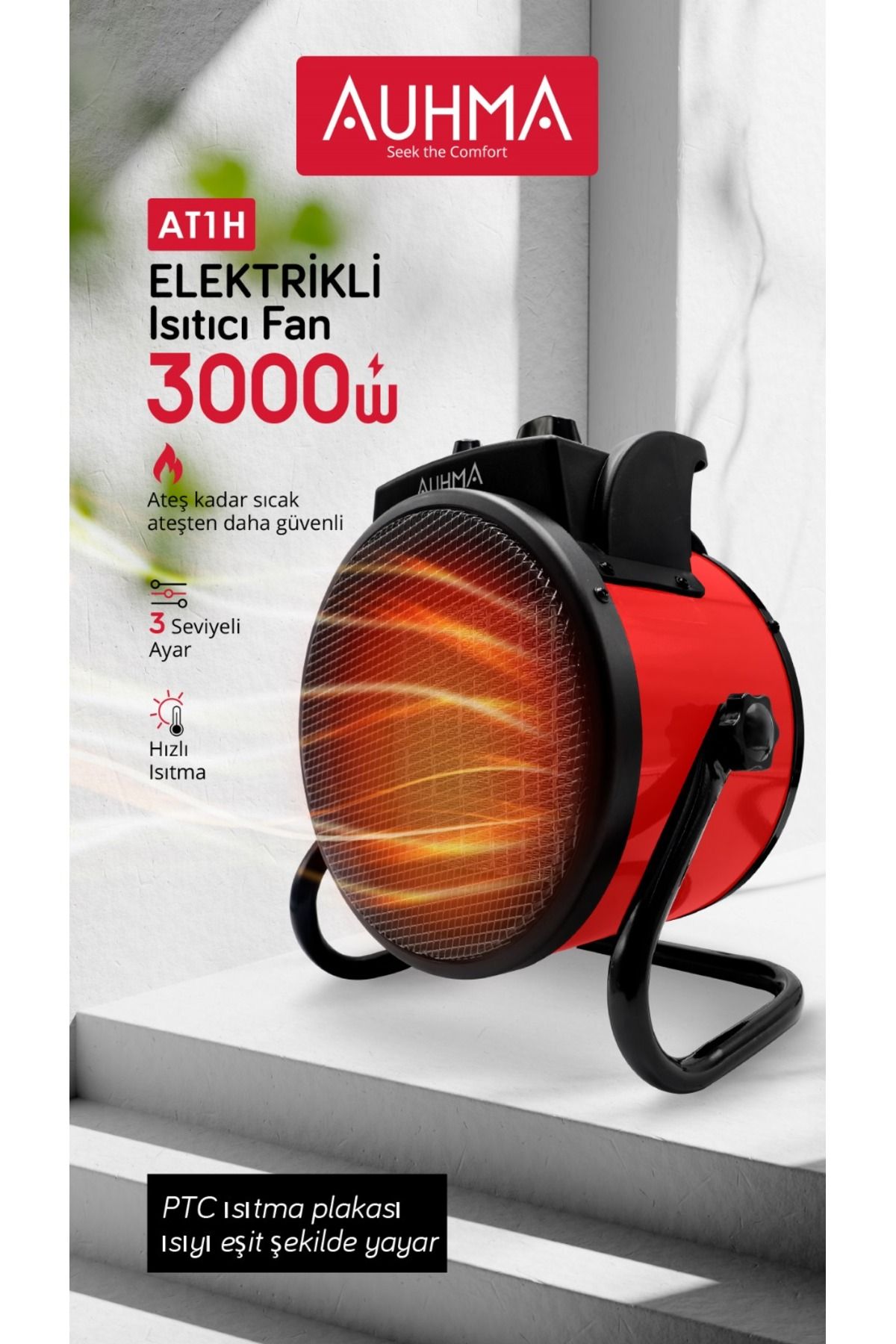 auhma FANLI ISITICI 3000W AT1H TREND - Fiyatı, Yorumları