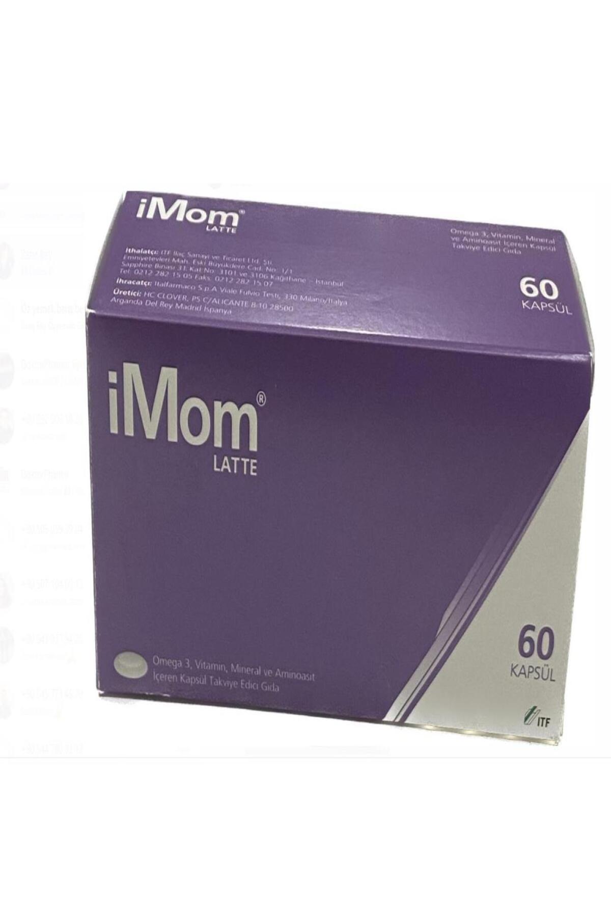 ITF İlaç Out Imom Latte Omega 3 Takviye Edici Gıda 60 Kapsül - Fiyatı ...