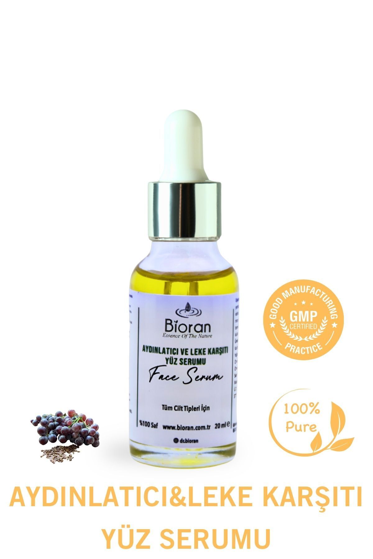 Bioran Aydınlatıcı Ve Leke Karşıtı Cilt Serumu - 20 ml | %100 Doğal ...