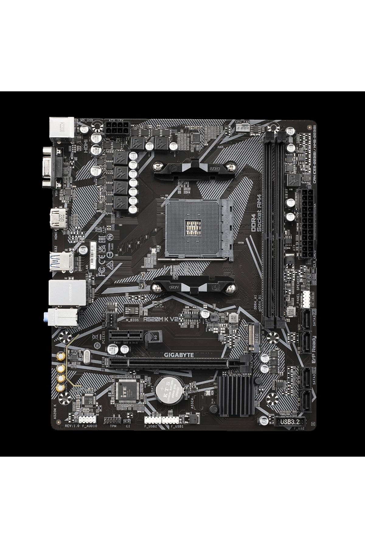 Gigabyte A520m K V2 Ddr4 5100mhz(OC) Hdmı M.2 Matx Am4 Fiyatı ...