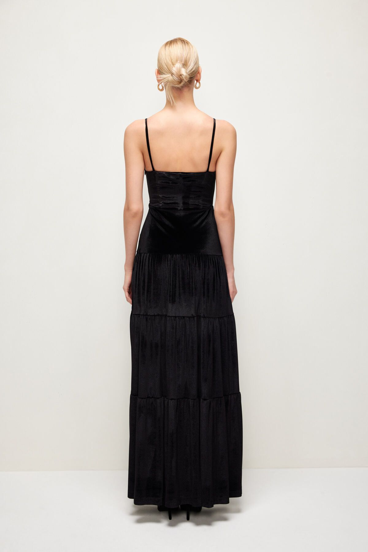 adL Night Zoom V Yaka Kadife Uzun Elbise Fiyatı, Yorumları - Trendyol