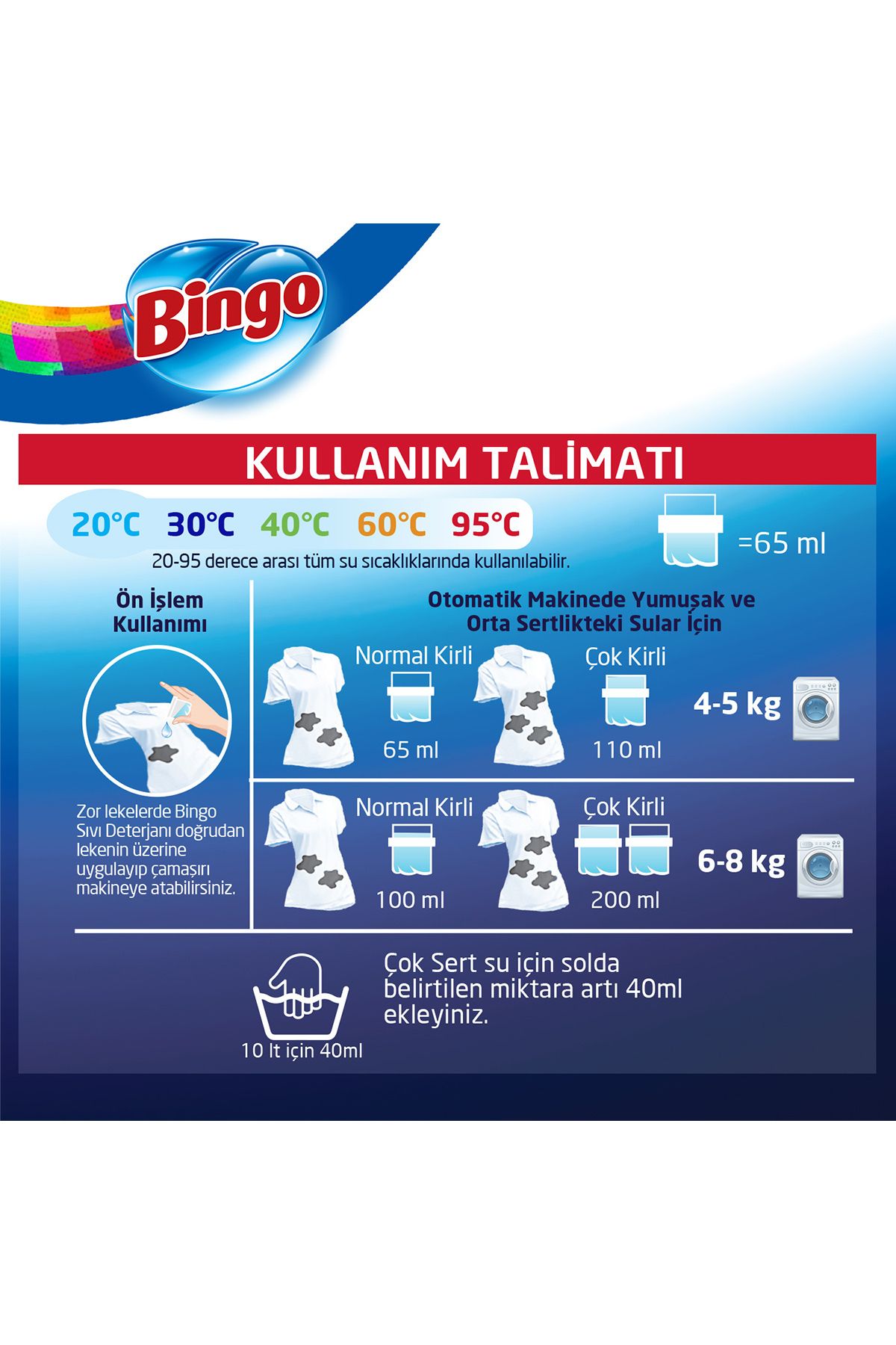 Bingo Sıvı Deterjan Beyaz Ve Renkli Beyaz Sabun Kokulu 2,6 ml X 3 Adet ...