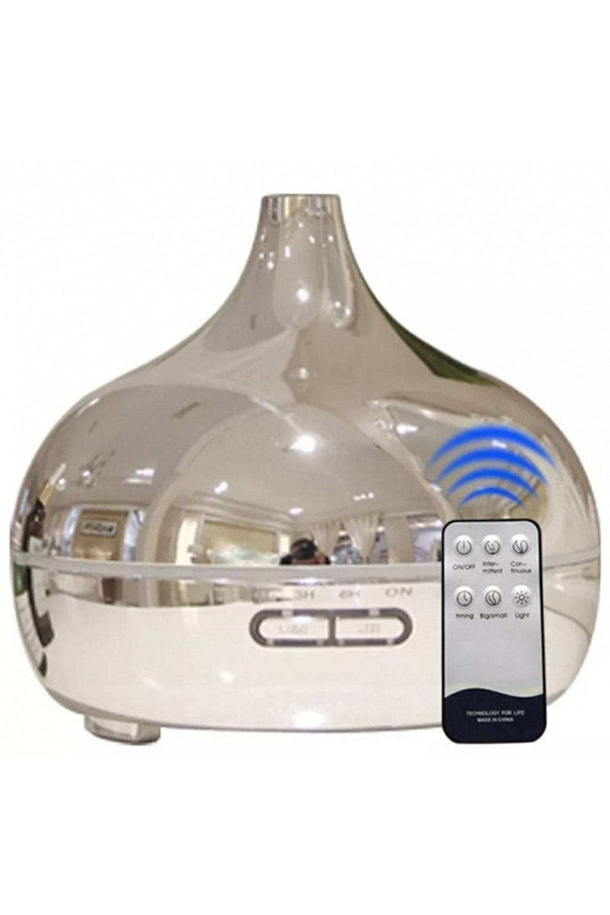 Vothoon Gümüş Vazo Model Rgb Işıklı Hava Nemlendirici Oda Kokusu ...