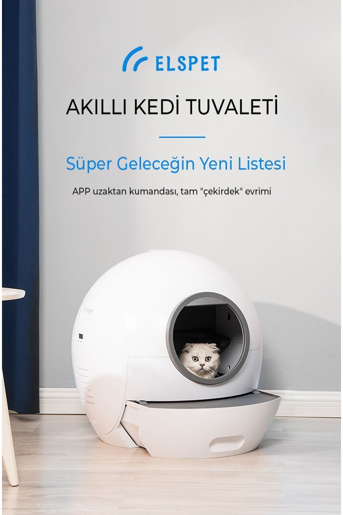 els pet Smart Pro Akıllı Otomatik Kedi Tuvaleti , App Kontrol , UV ...