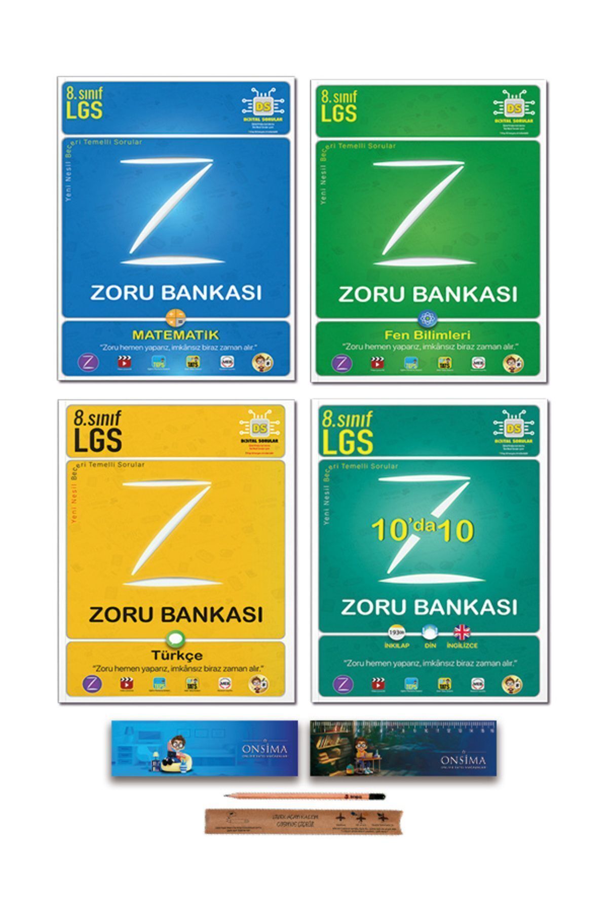 Tonguç Yayınları 8. Sınıf Lgs Zoru Bankası Tüm Dersler Set 4 Kitap ...