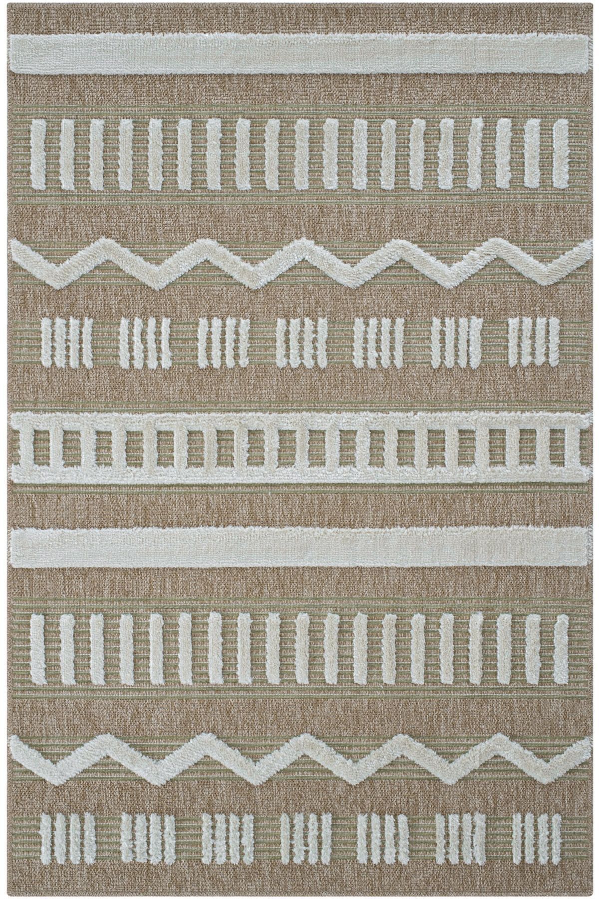 Cool Halı Safari 676 Yeşil İskandinav Halı Yolluk Dekoratif Etnik Halı ...