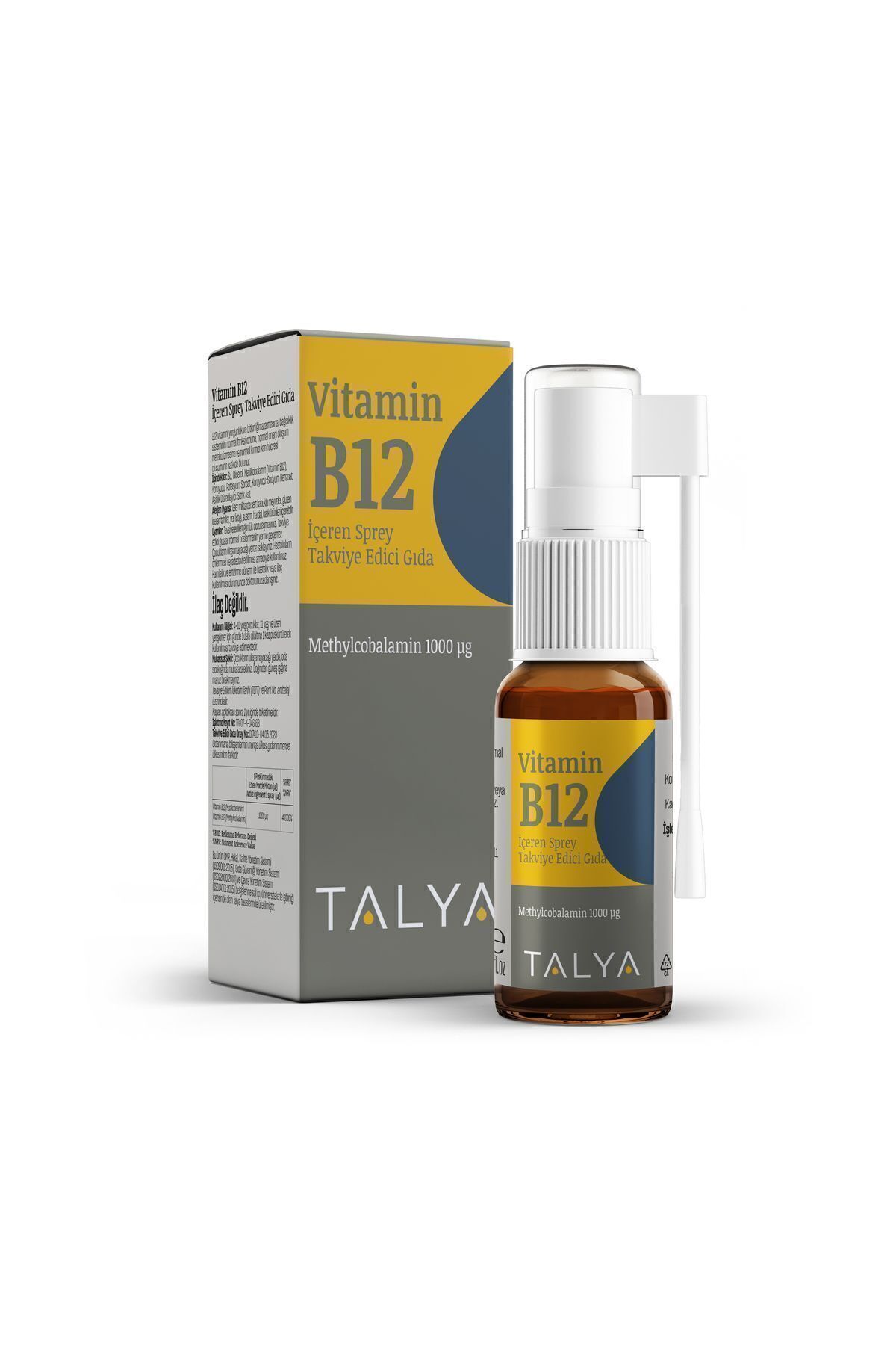 Talya Vitamin B12 Içeren Sprey Takviye Edici Gıda, 10 mlFiyatı ...