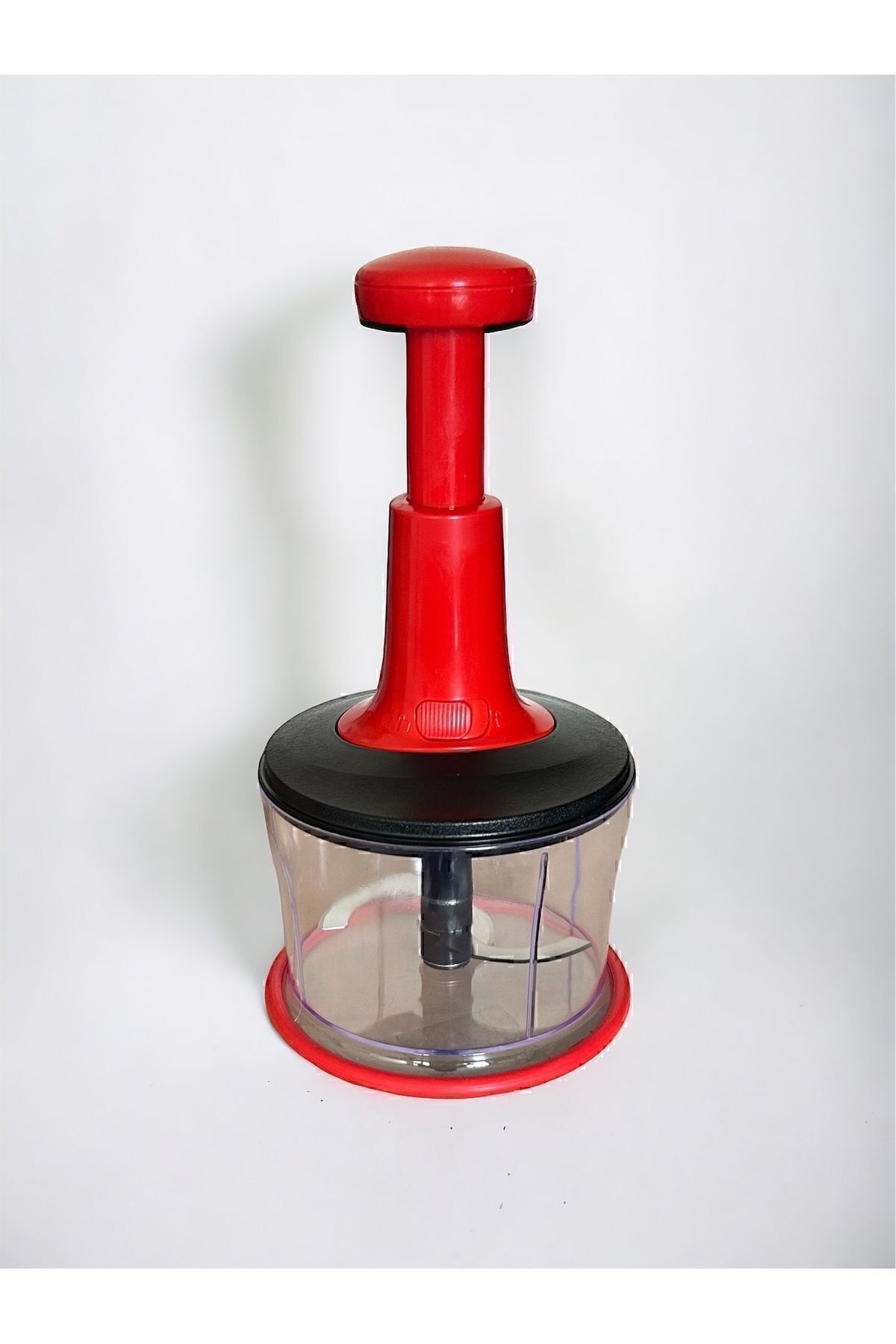 KAYAGROUP Çelik 3 Bıçaklı Pratik Basmalı El Rondosu Büyük Boy Kırmızı ...