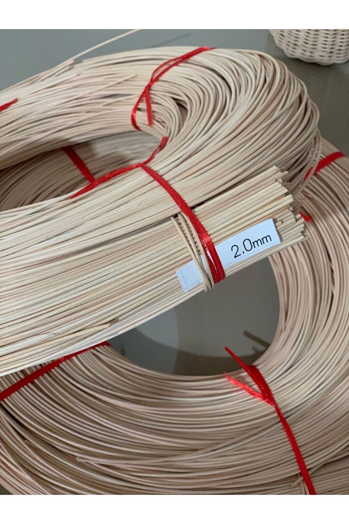 Mady Aksesuar Rattan Core Doğal Bambu Çubuk 2 Mm 100 gr Dekoratif Örgü ...