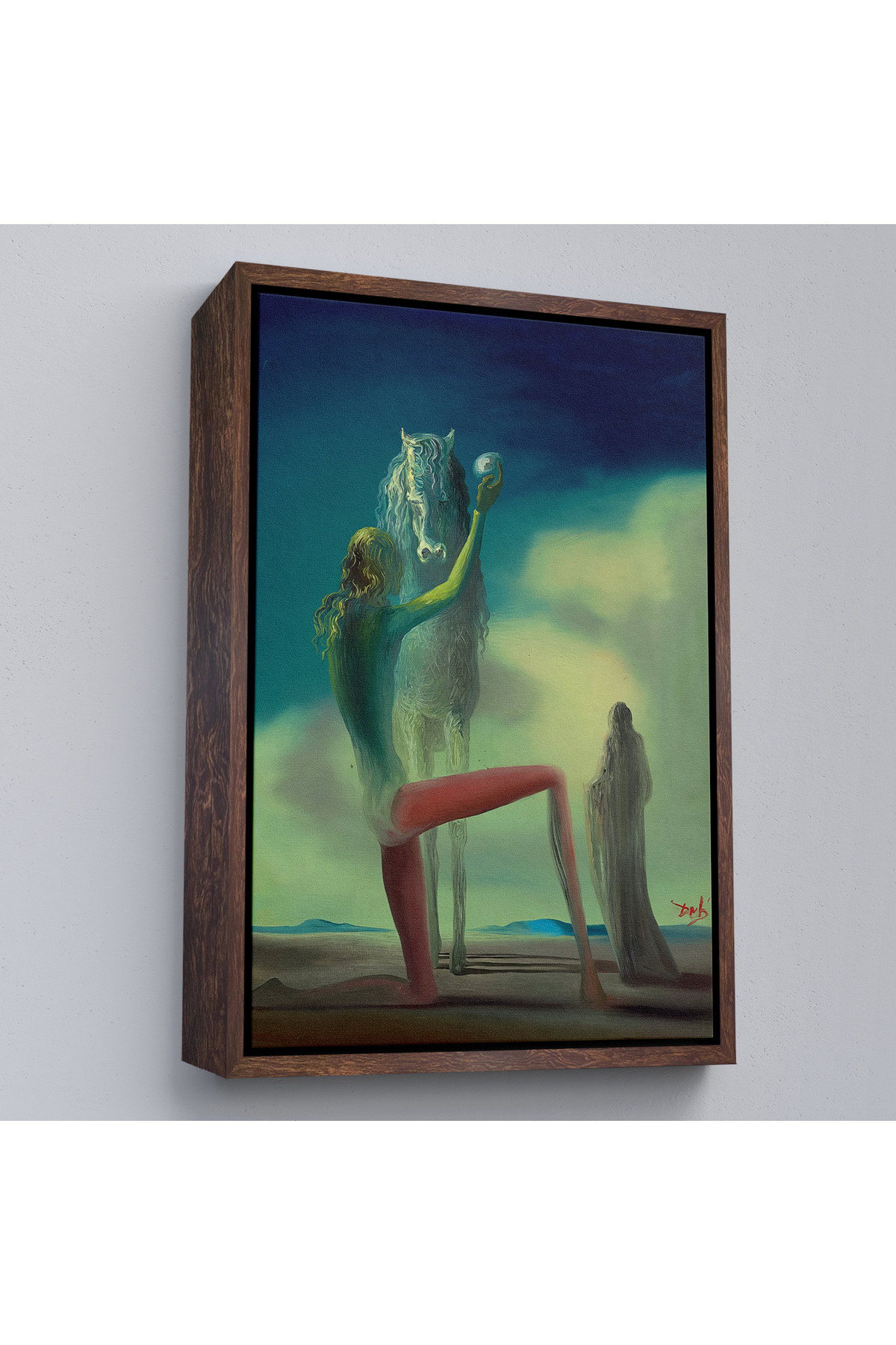 Oxyteez Salvador Dali with Wood Frame - the Knight of Death Painting ...