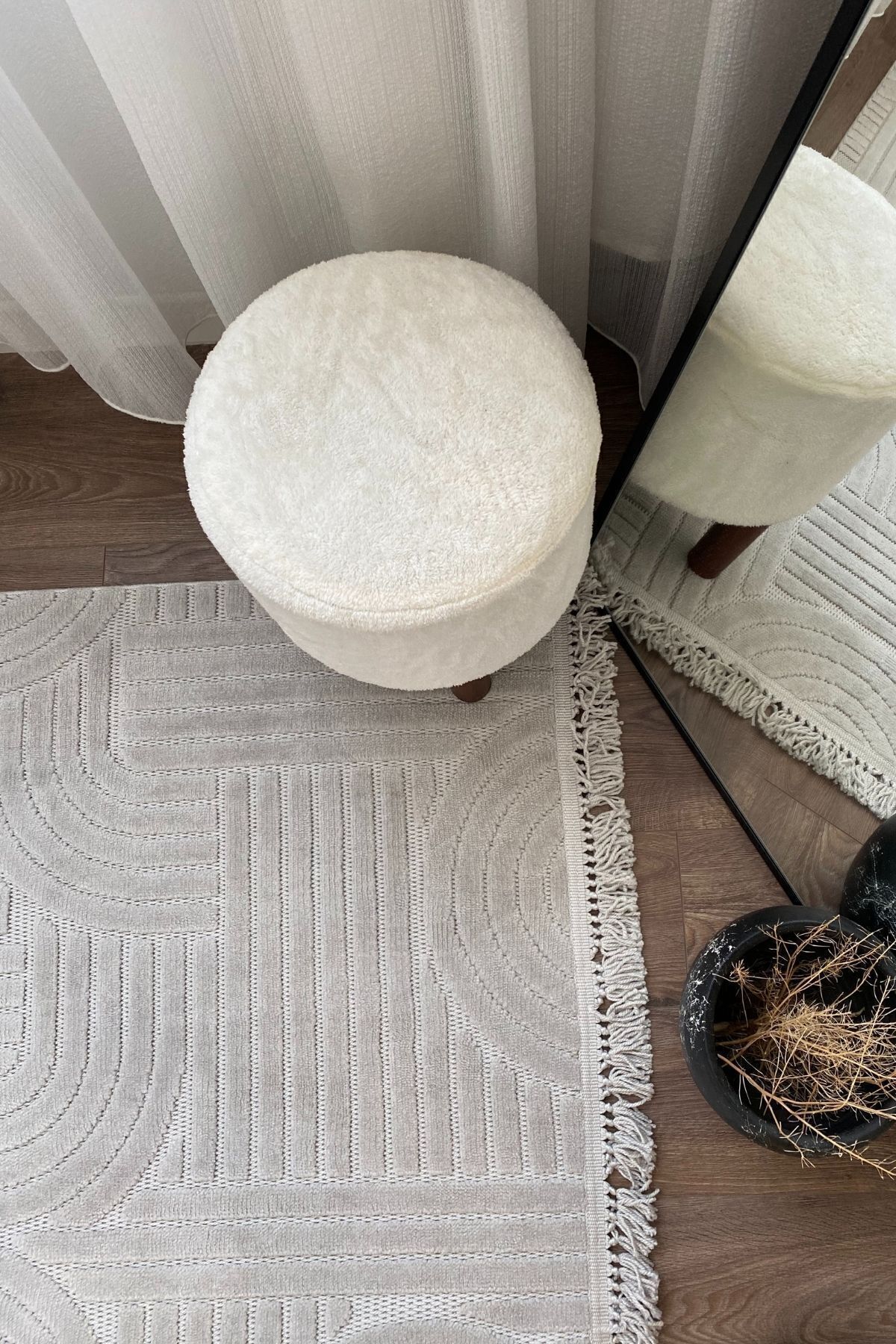 Cool Halı Stone 1090 Gri Kaymaz Taban Koridor Halısı Kesme Yolluk ...