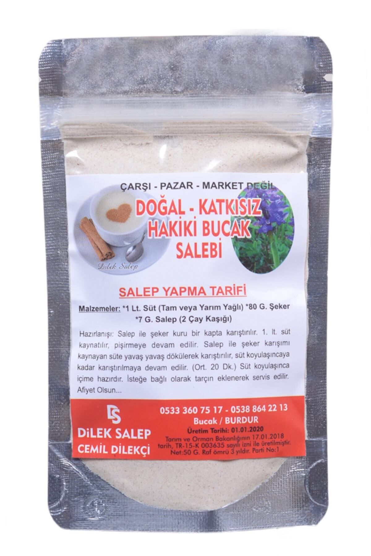 DilekSalep Hakiki Bucak Salebi 50gr Katkısız Salep Fiyatı, Yorumları ...