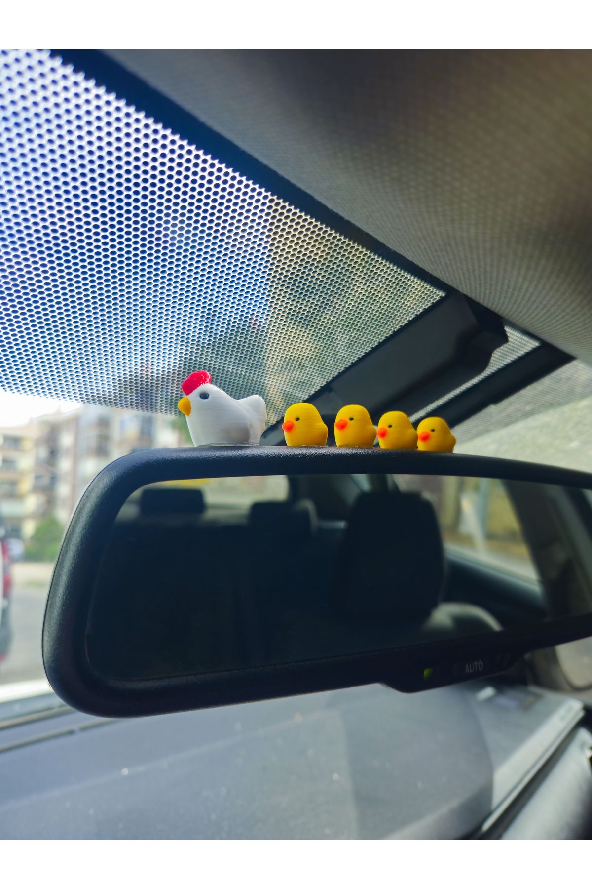 Rex Aksesuar 5 Parça Sevimli Tavuk Ailesi Dikiz Aynası Süsü Ayna Süsü ...