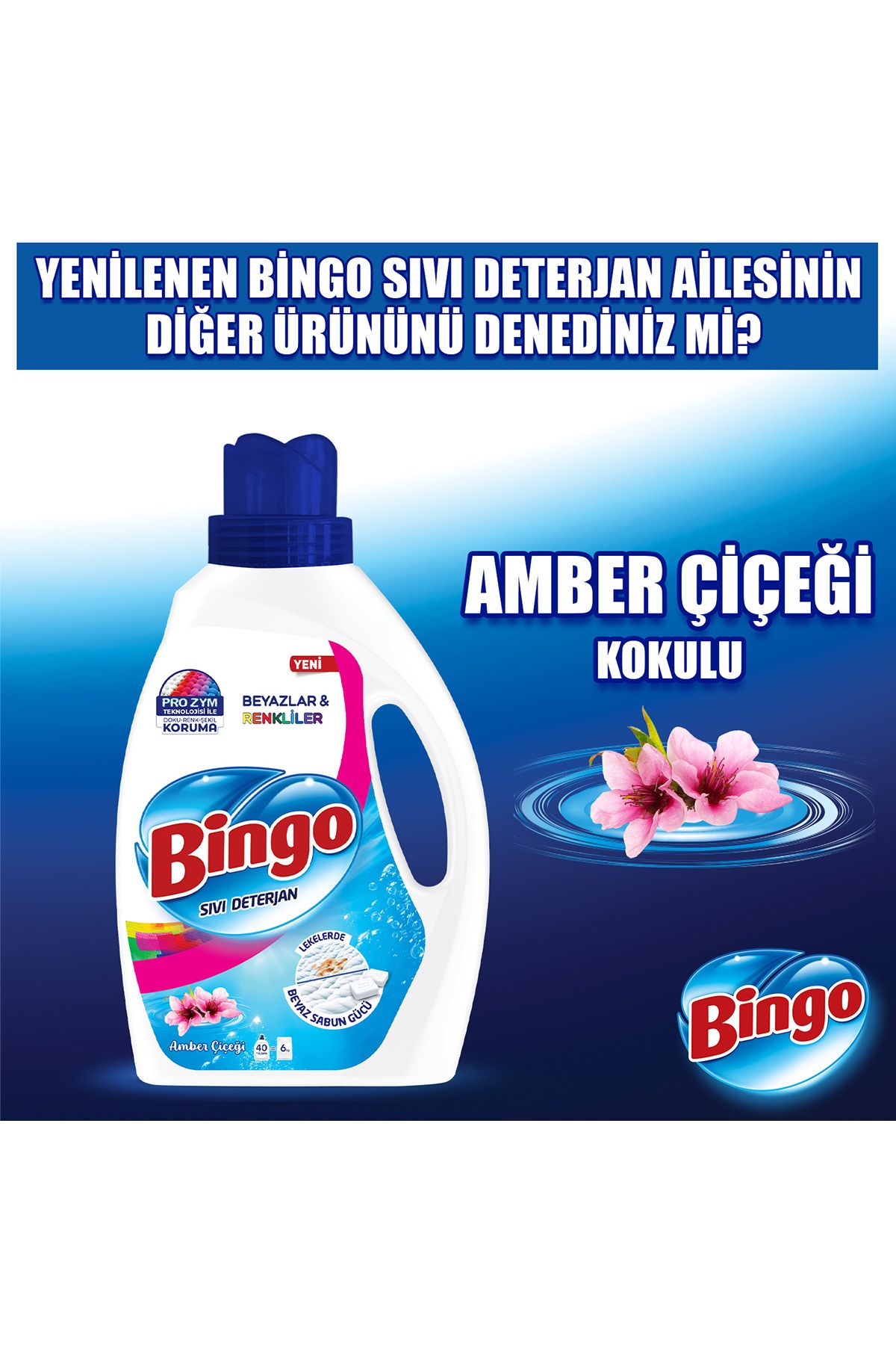 Bingo Sıvı Deterjan Beyaz Ve Renkli Beyaz Sabun Kokulu 2,6 ml X 3 Adet ...
