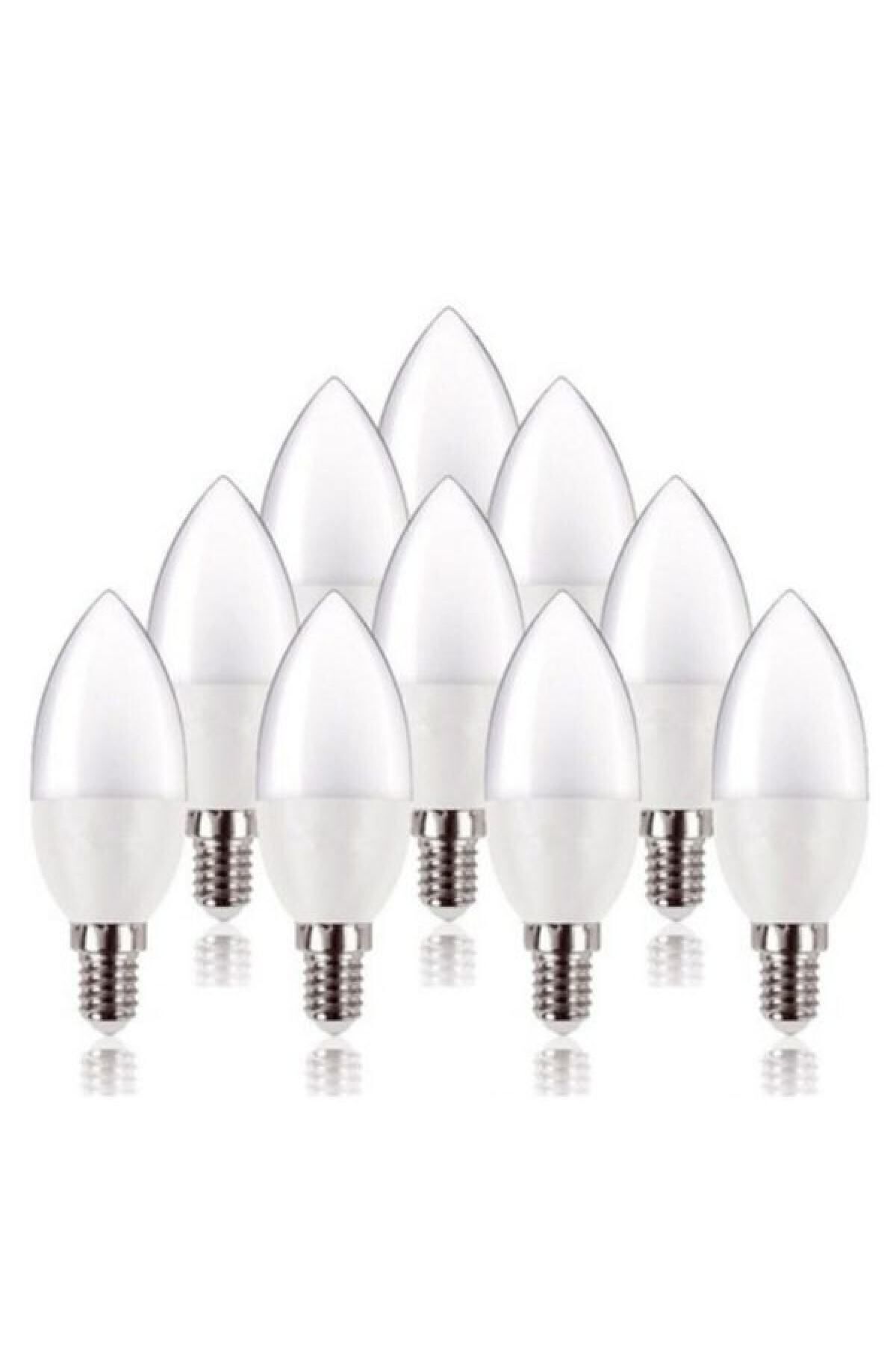 RONİ Led Mum Ampul 7 Watt 10 Adet Beyaz Işık E 14 İnce Duy Fiyatı ...