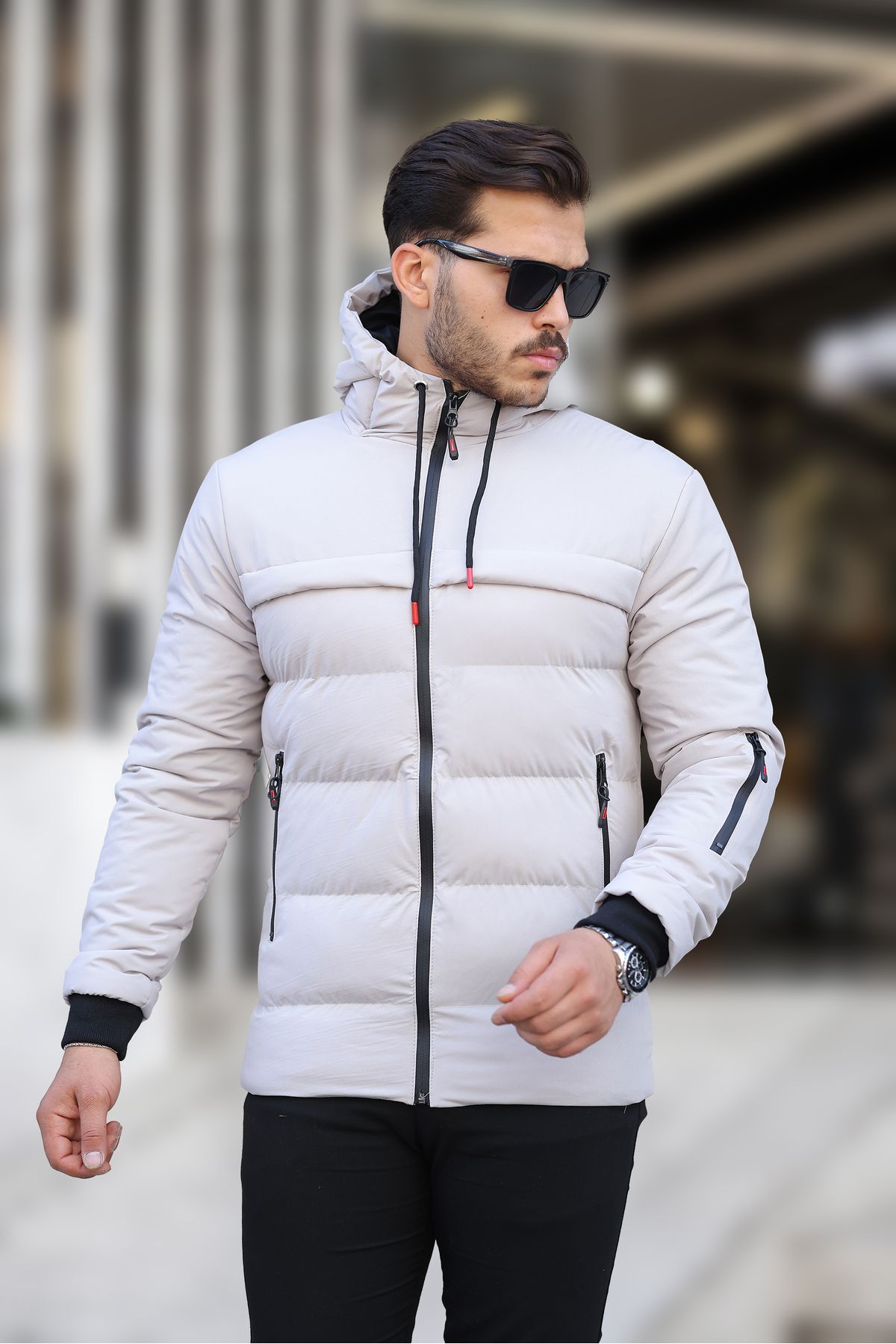 FIGHTER SPORT HAVA VE RÜZGAR GEÇİRMEZ KOLU FERMUAR DETAYLI ŞİŞME MONT ...