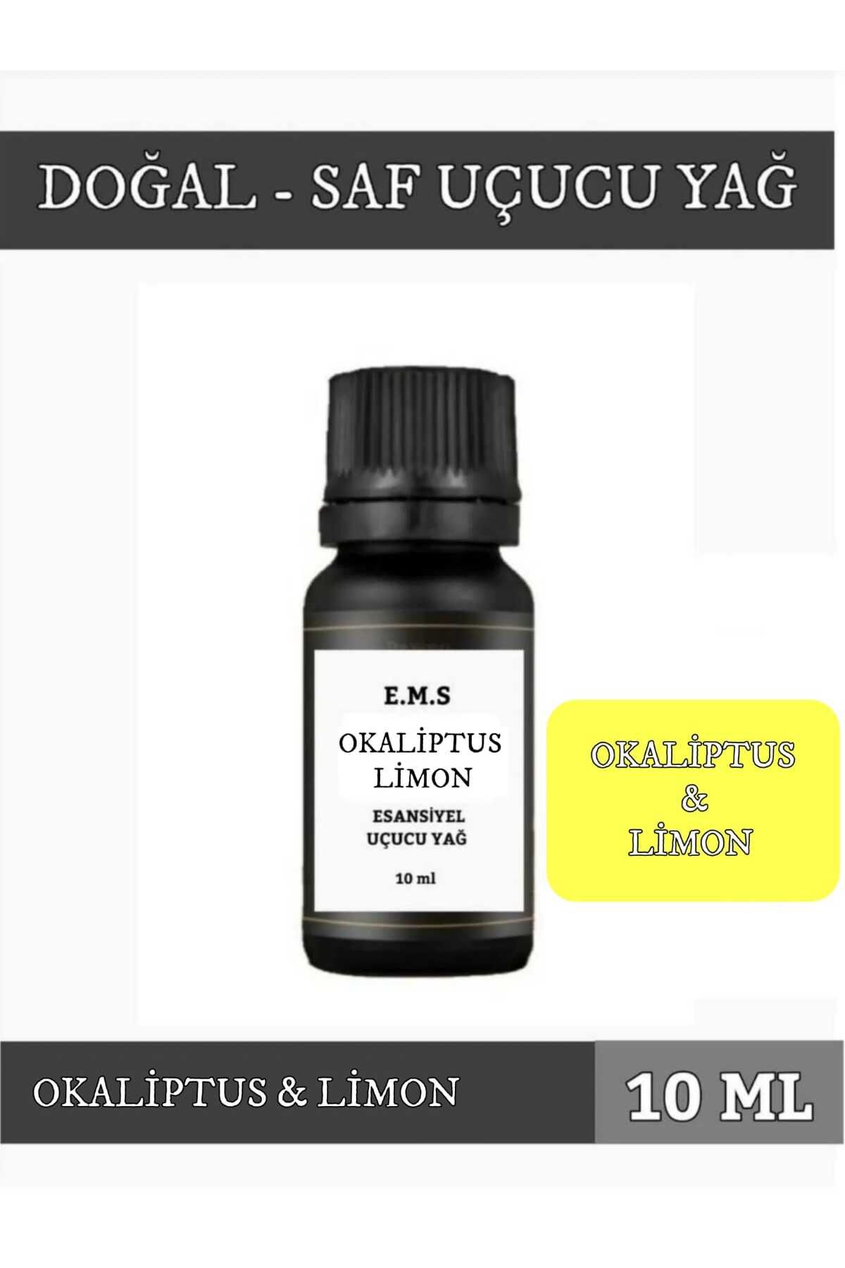 E.M.S AVM OKALİPTUS & LİMON Esansiyel Uçucu Yağ Buhurdanlık Esansı Oda ...