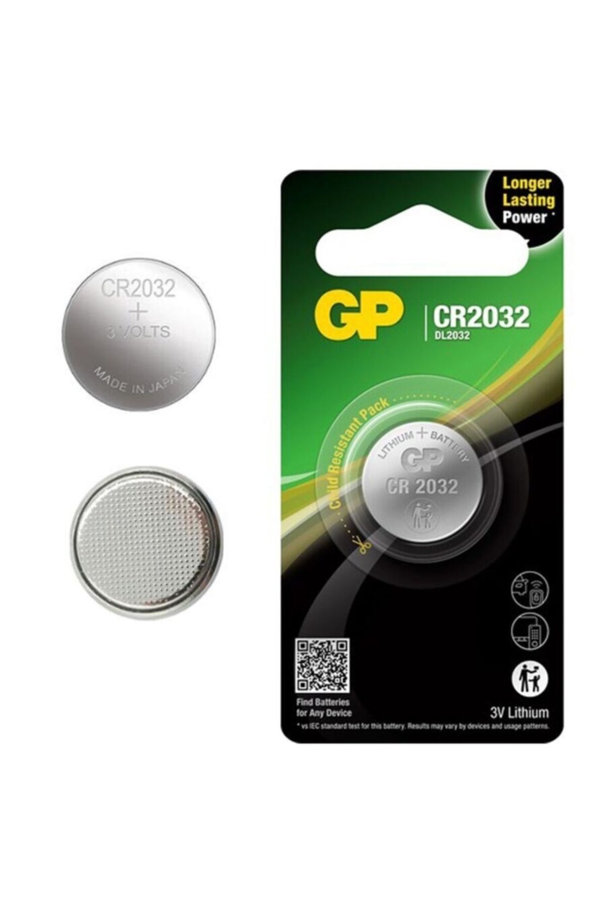 Genel Markalar Gp Cr2032 3v Lityum Para Pil Tekli - Fiyatı, Yorumları