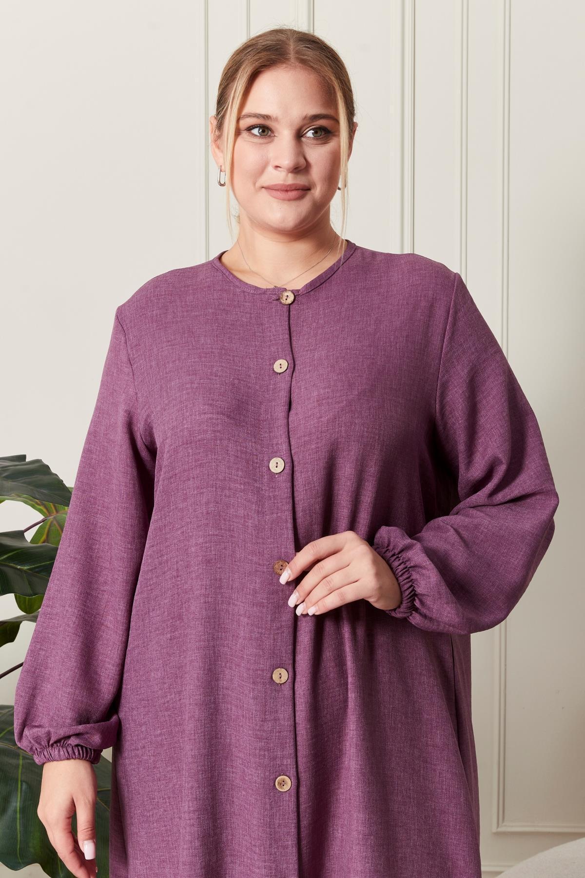 Ferace Kadın Büyük Beden Keten Ayrobin 2'li Takım - Fiyatı, Yorumları