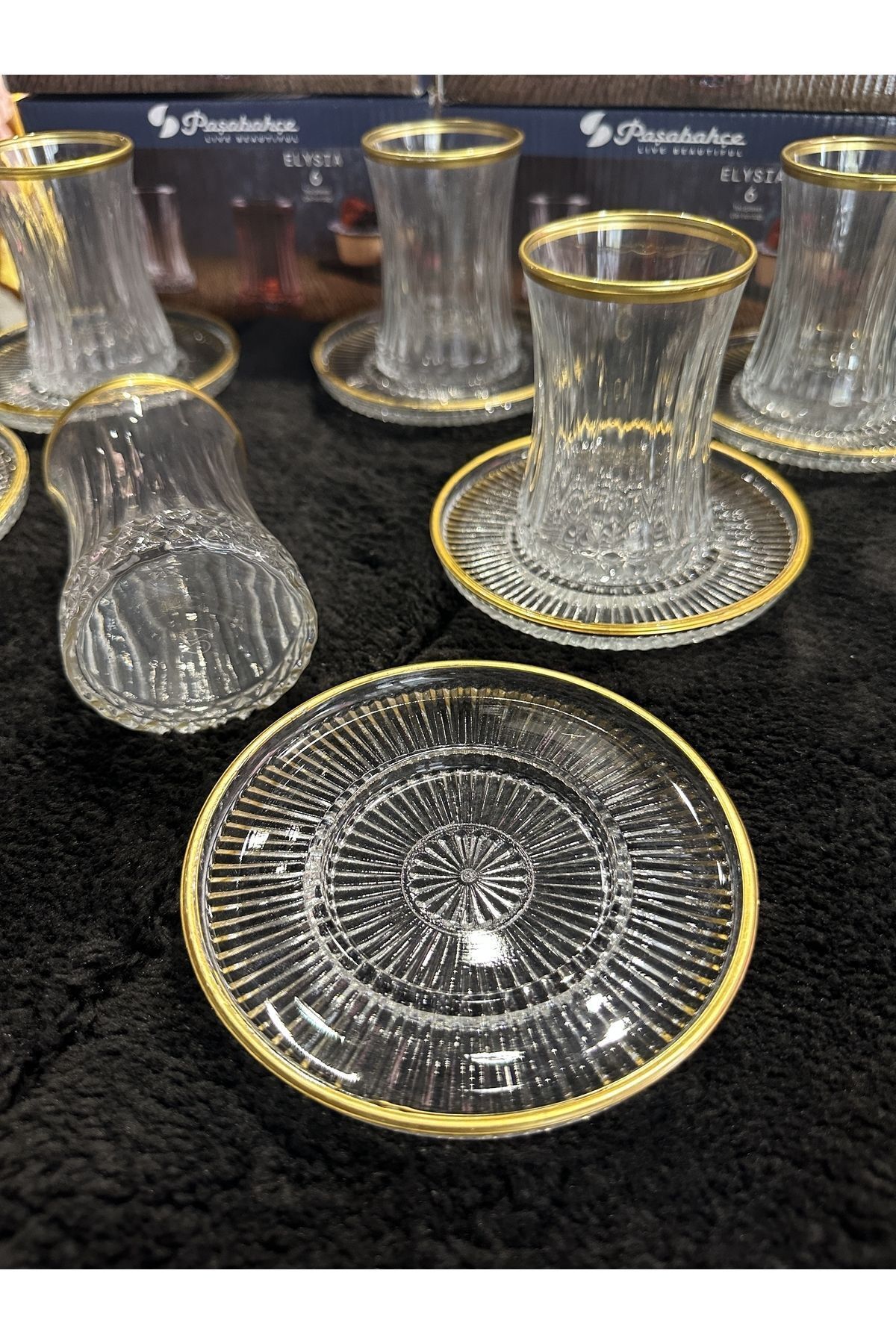 DURU CEYİZ Drc Gold Detaylı Çay Tabağı Fiyatı, Yorumları - Trendyol