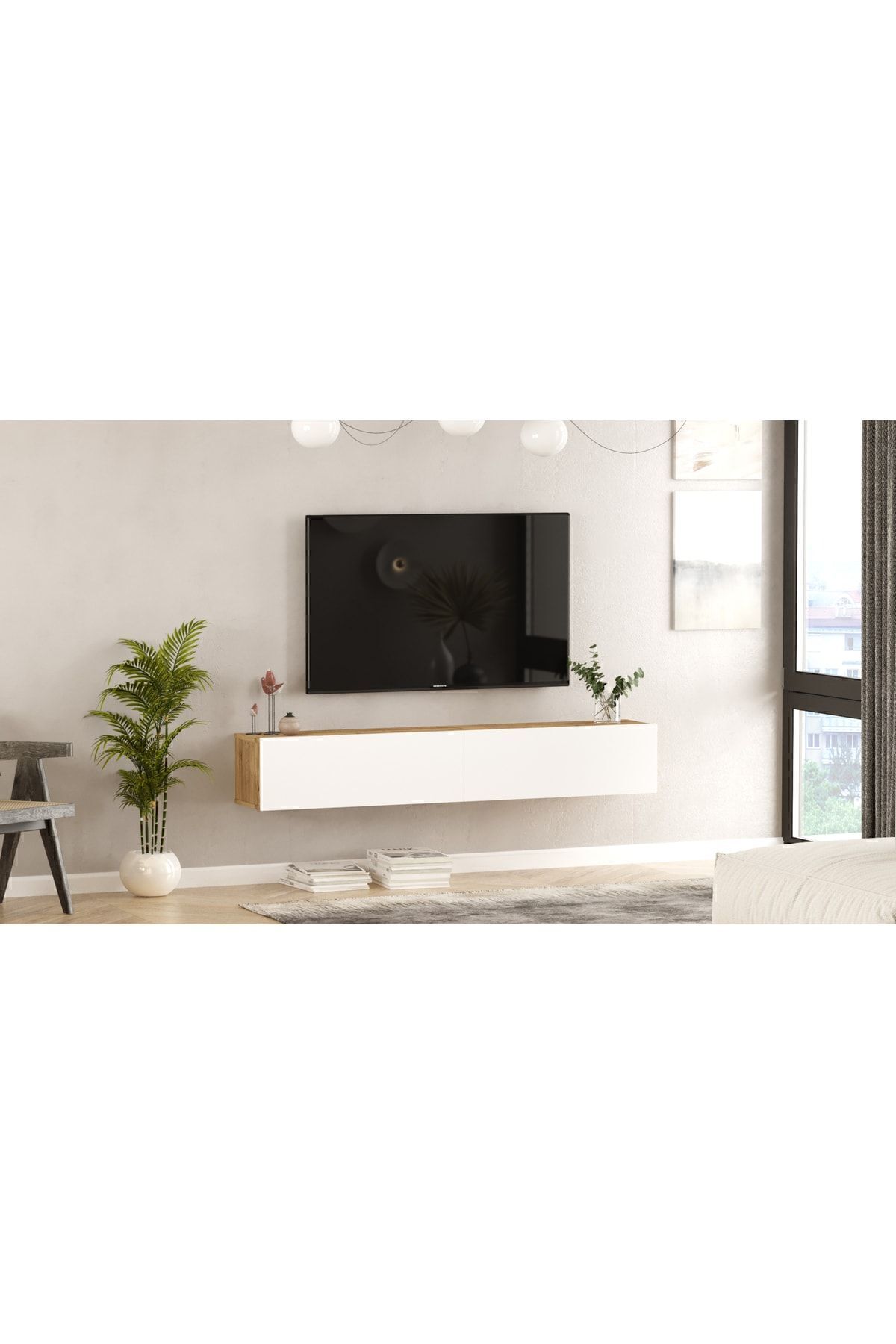 Yurudesign Future Tv Ünitesi Fr8-aw Çam-beyaz - Fiyatı, Yorumları