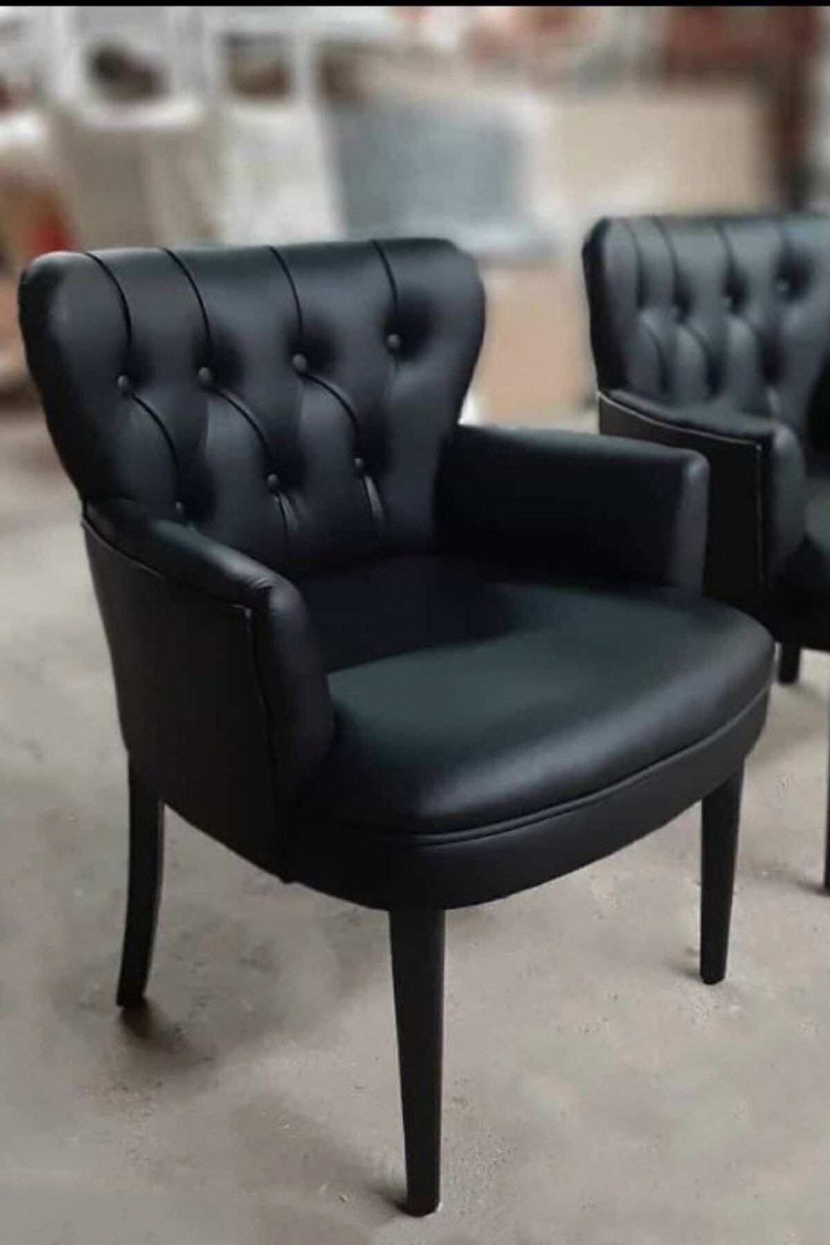 WATERYBROOK Berjer - Deri-tekli Koltuk- Siyah-- Deri Ofis Buro Büro Koltuğu - Siyah Fiyatı ...