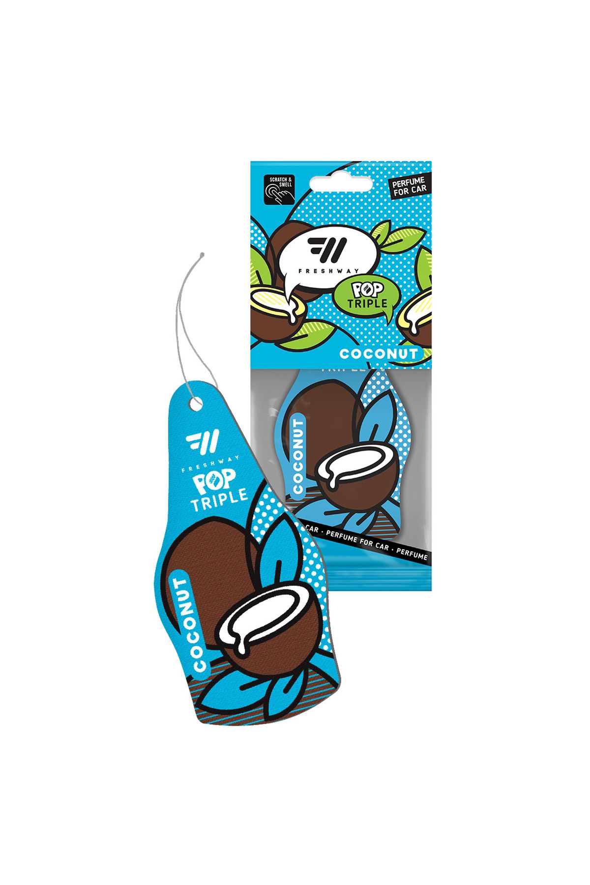 FRESHWAY Pop Trıpple Dry Büyük Kağıt Koku Coconut Fresh Way - Fiyatı ...