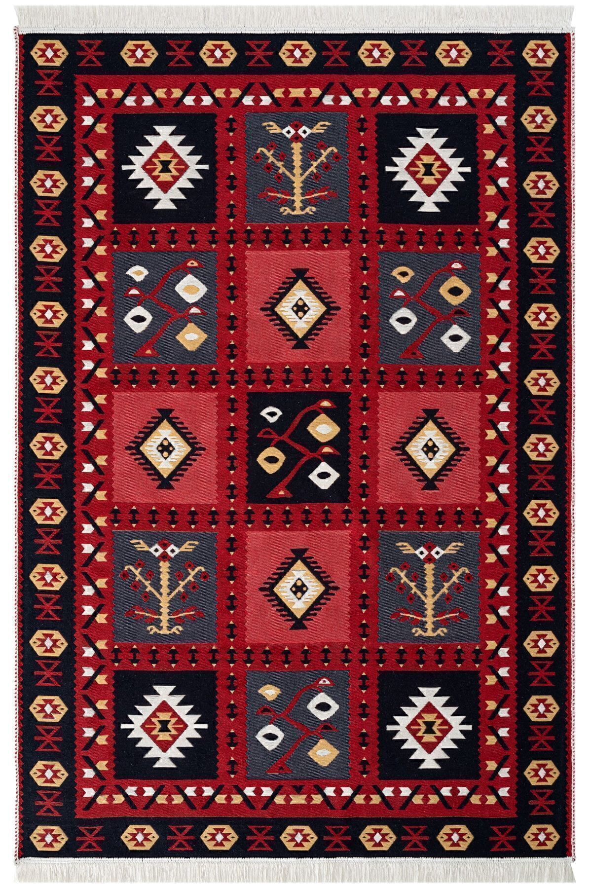 Cool Halı Perla Pr 28 Kırmızı Halı Çift Taraflı Pamuklu Banyo Balkon ...