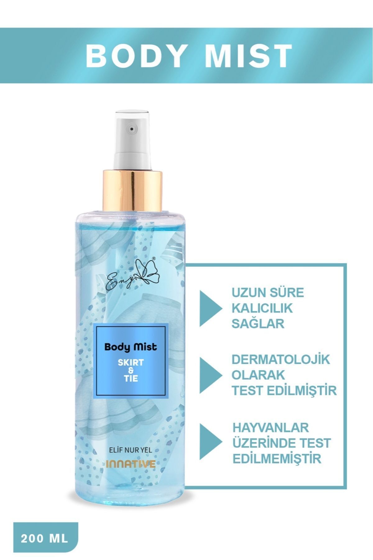INNATIVE 2x Elif Nur Yel Eny Body Mist Cupcake & Skirt & Tie Vücut ...