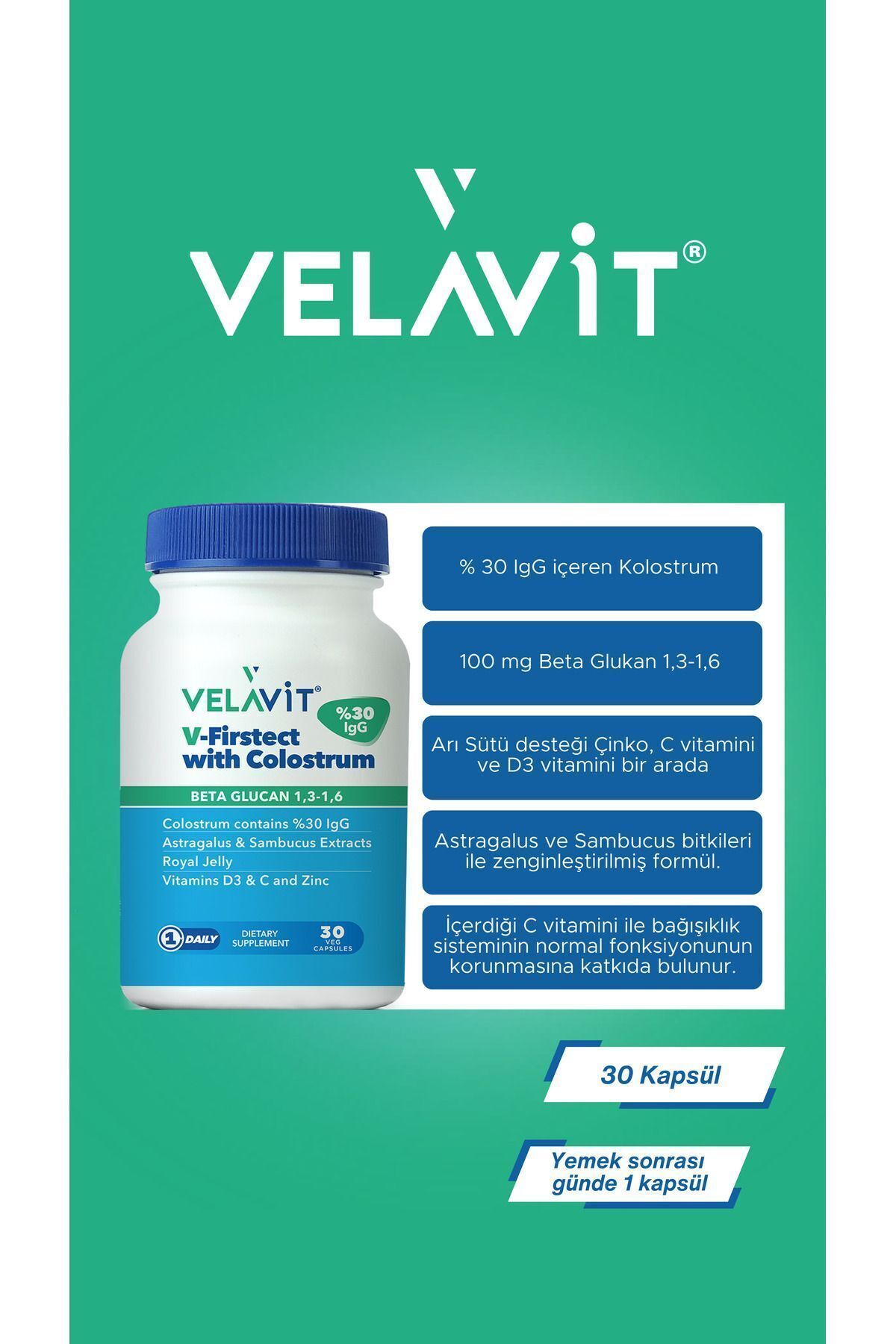 Velavit V-Firstect with Colostrum - Fiyatı, Yorumları
