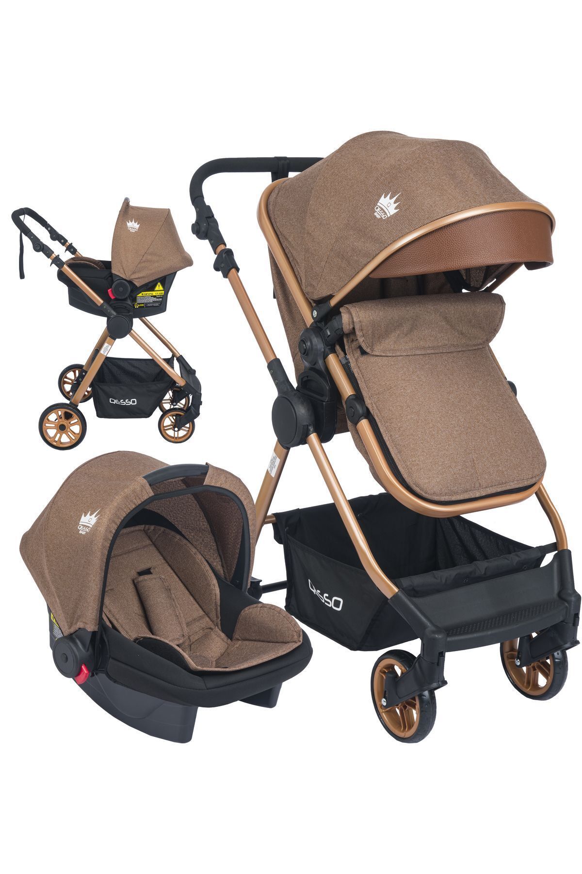 QESSO Baby Esse Model Gold Travel Bebek Arabası Luxs Puset ...