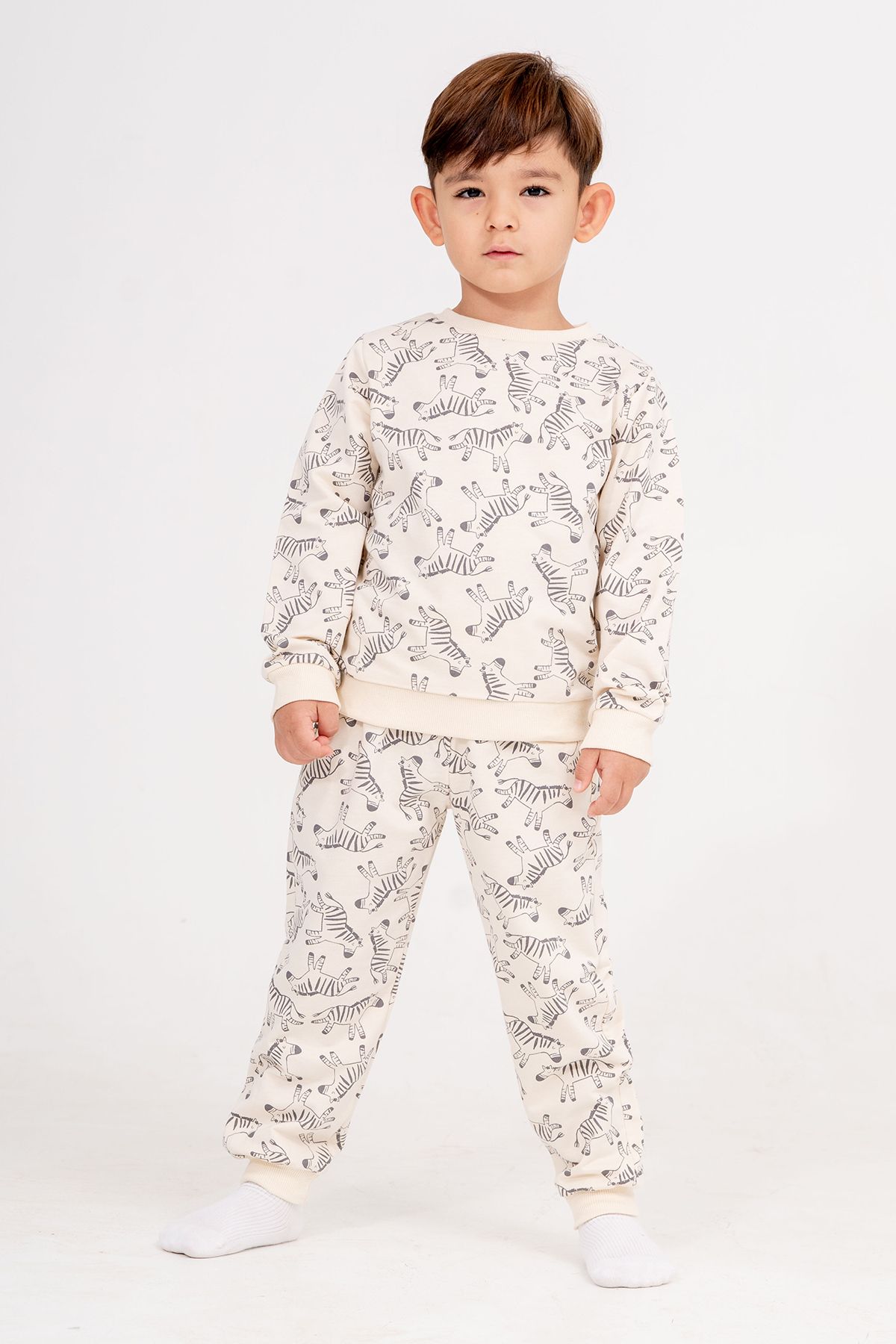 Tuffy Kids ERKEK ÇOCUK UZUN KOLLU LASTİKLİ ZEBRA KÖPEK DESENLİ ...