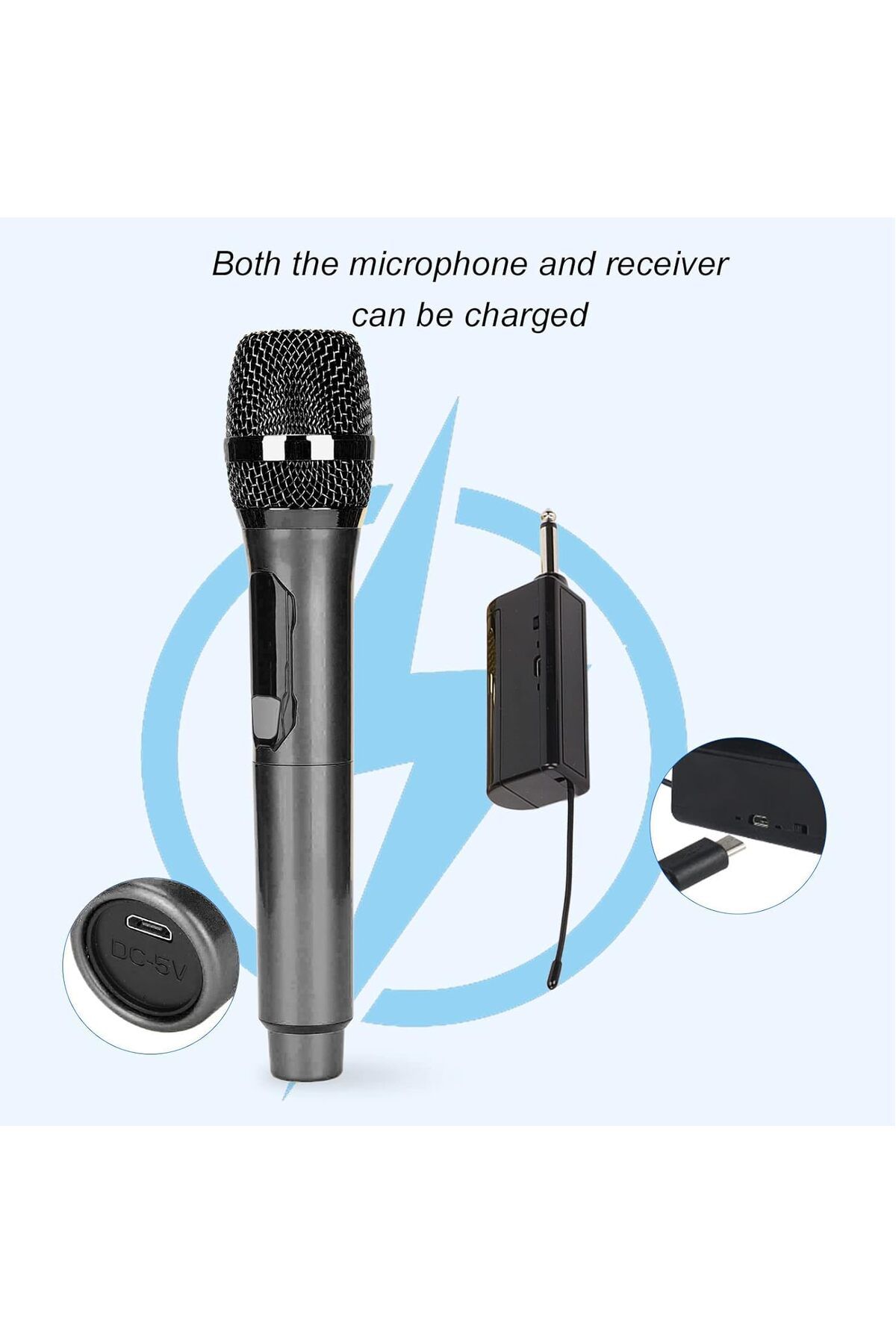 Coverzone Profesyonel Kablosuz Wn03 Amfi Hoparlör Için Mikrofon Karaoke ...
