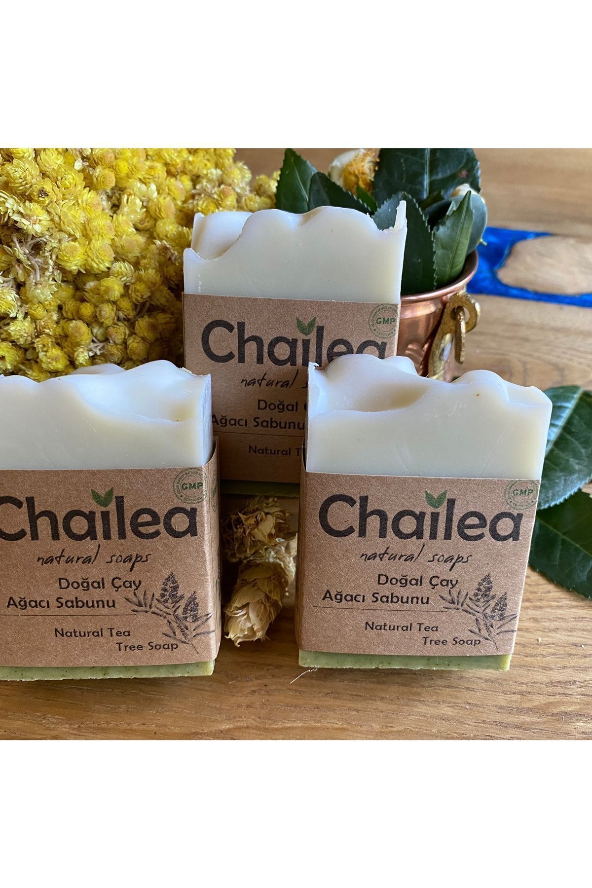 Chailea Doğal Çay Ağacı Sabunu Doğal El Yapımı Yüz Sivilce Kepek Akne ...