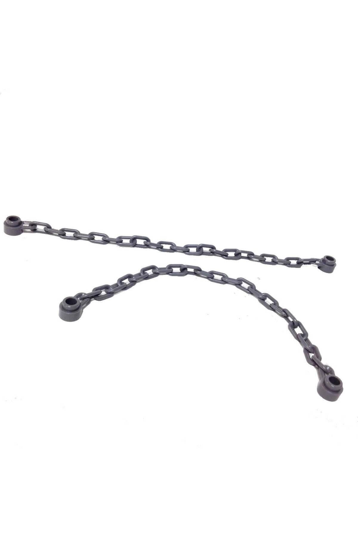 LEGO Aksesuar Custom MOC Chain 21 Links Büyük Zincir Koyu Gri 2 adet ...