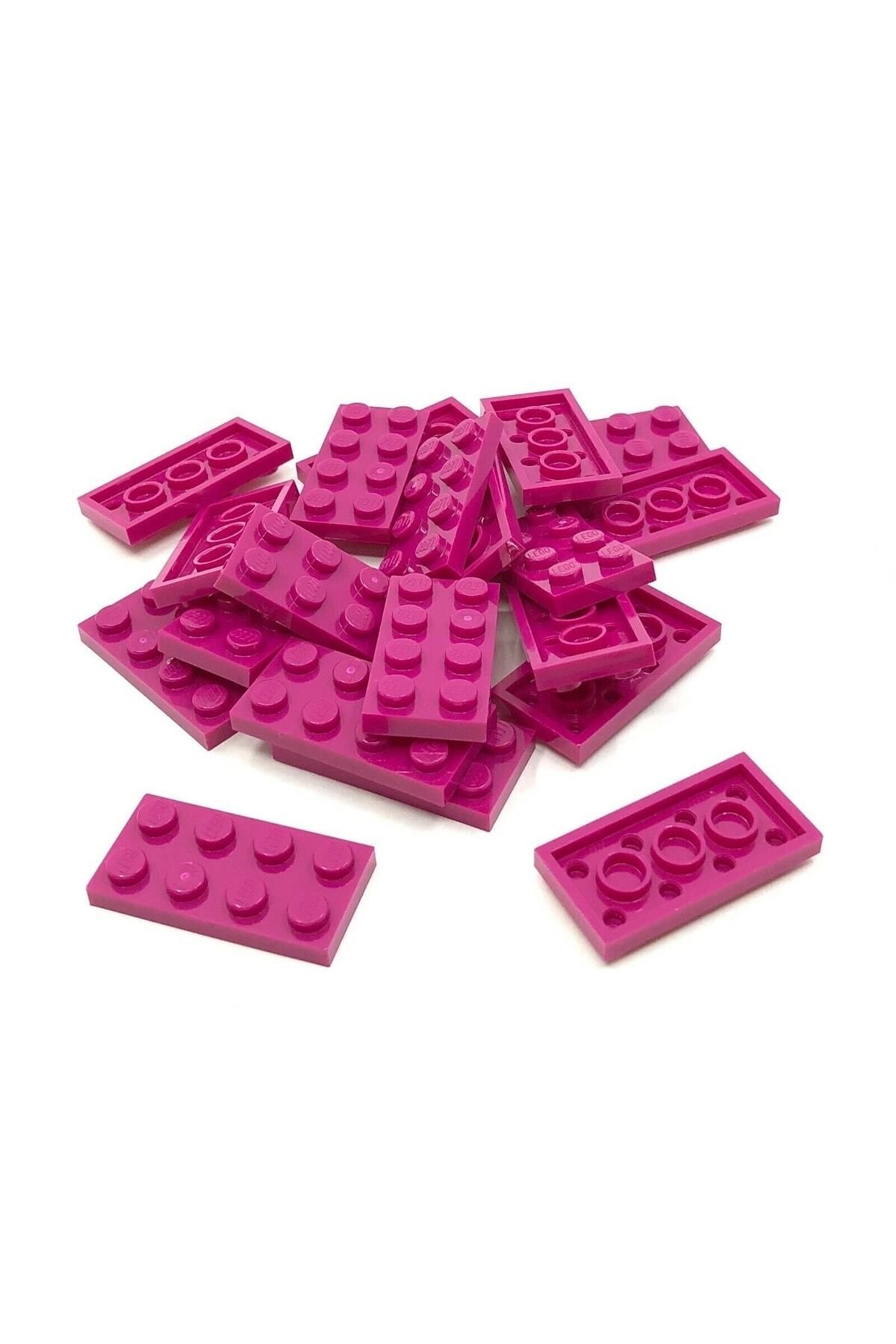 LEGO Moc Custom Aksesuar Creator Plate 2 X 4 Düz Tuğla Mercan 4 Adet ...