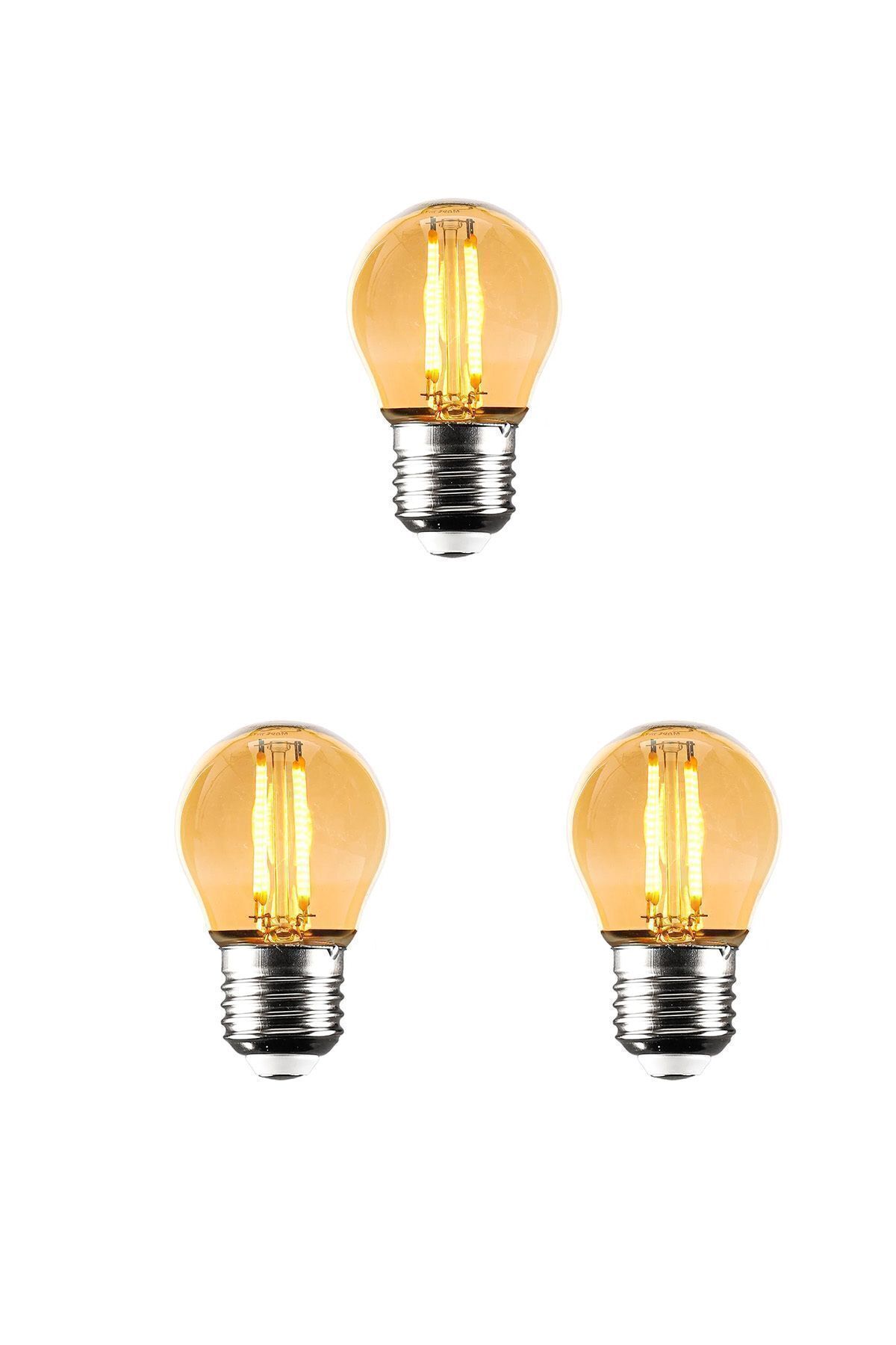 Neovista 3 Adet G45 Rustik Led Ampul 4w E27 Duy 2700K Amber Cam ...