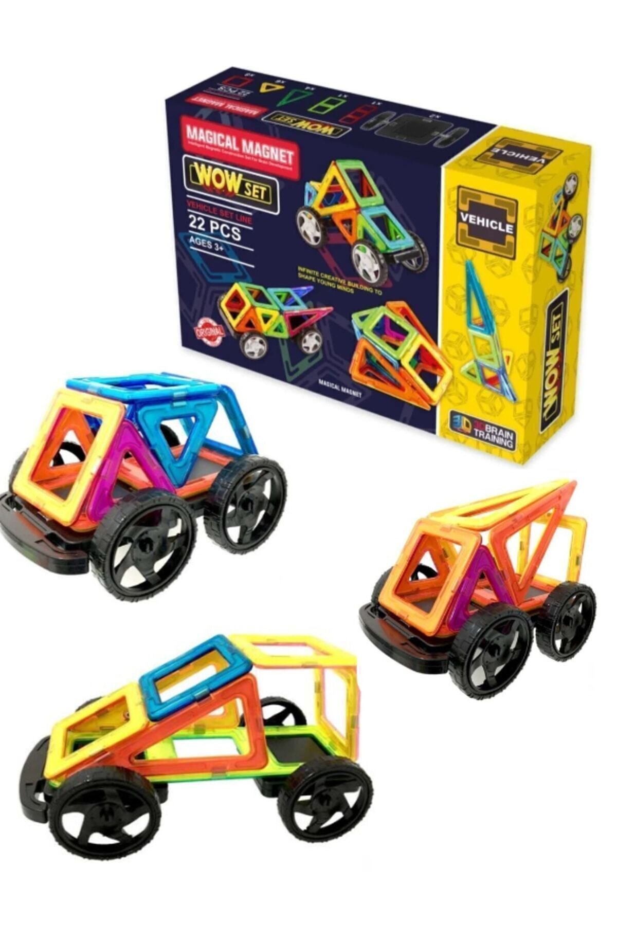 TOYFEST Tekerlekli Wow Mıknatıslı Magical Magnet 22 Parça - Fiyatı ...