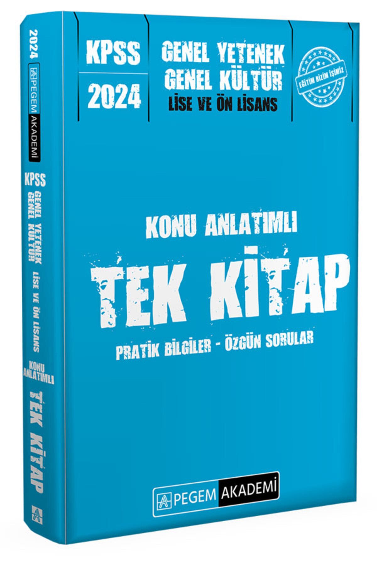 Pegem Akademi Yayıncılık 2024 KPSS Genel Yetenek Genel Kültür Lise ve Önlisans Konu Anlatımlı ...