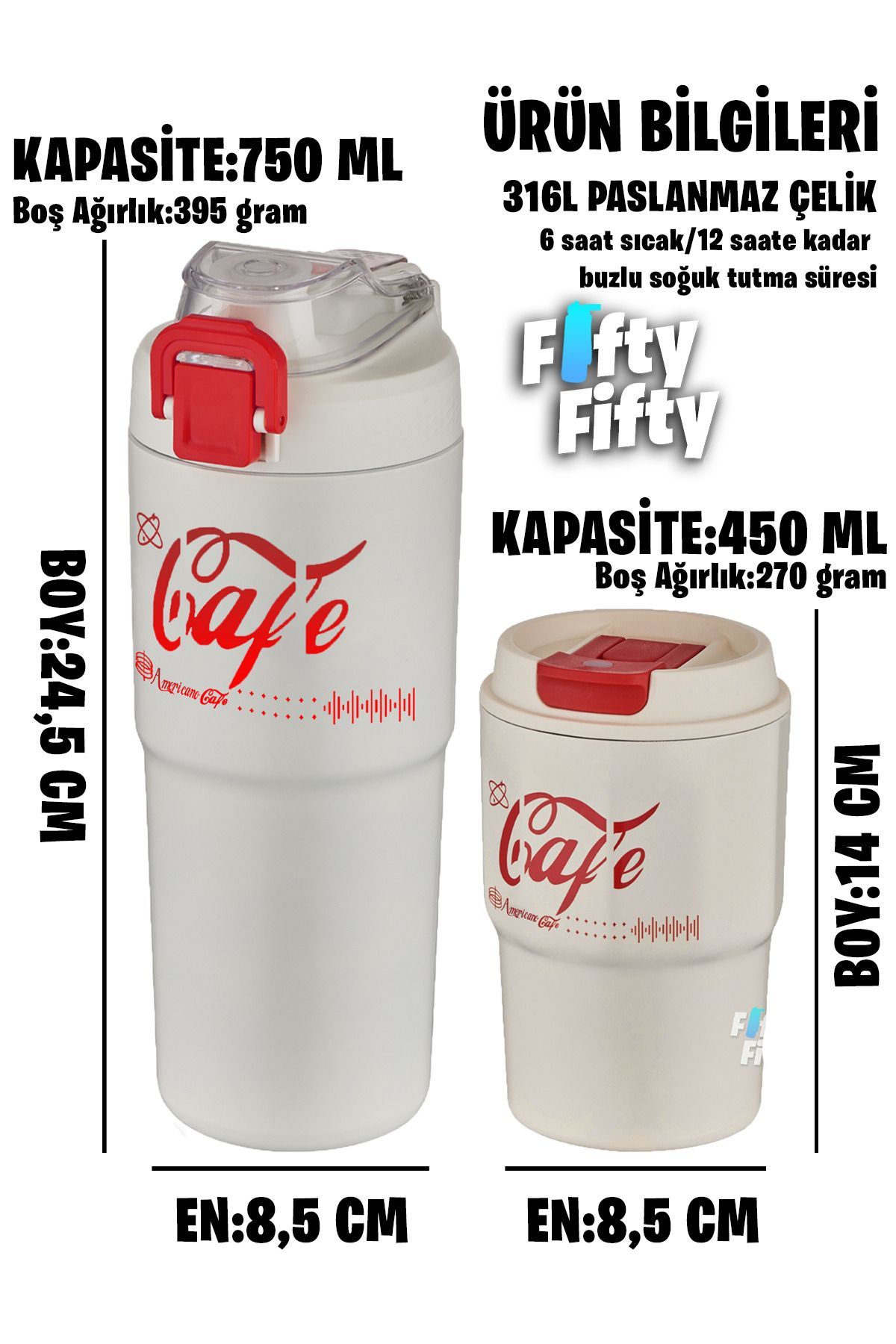 Vagonlife 2'li Çelik Termos-kahve Bardağı Seti 750ml Çift Kullanım ... Vagonlife 2'li Çelik Termos-kahve Bardağı Seti 750ml Çift Kullanım ...