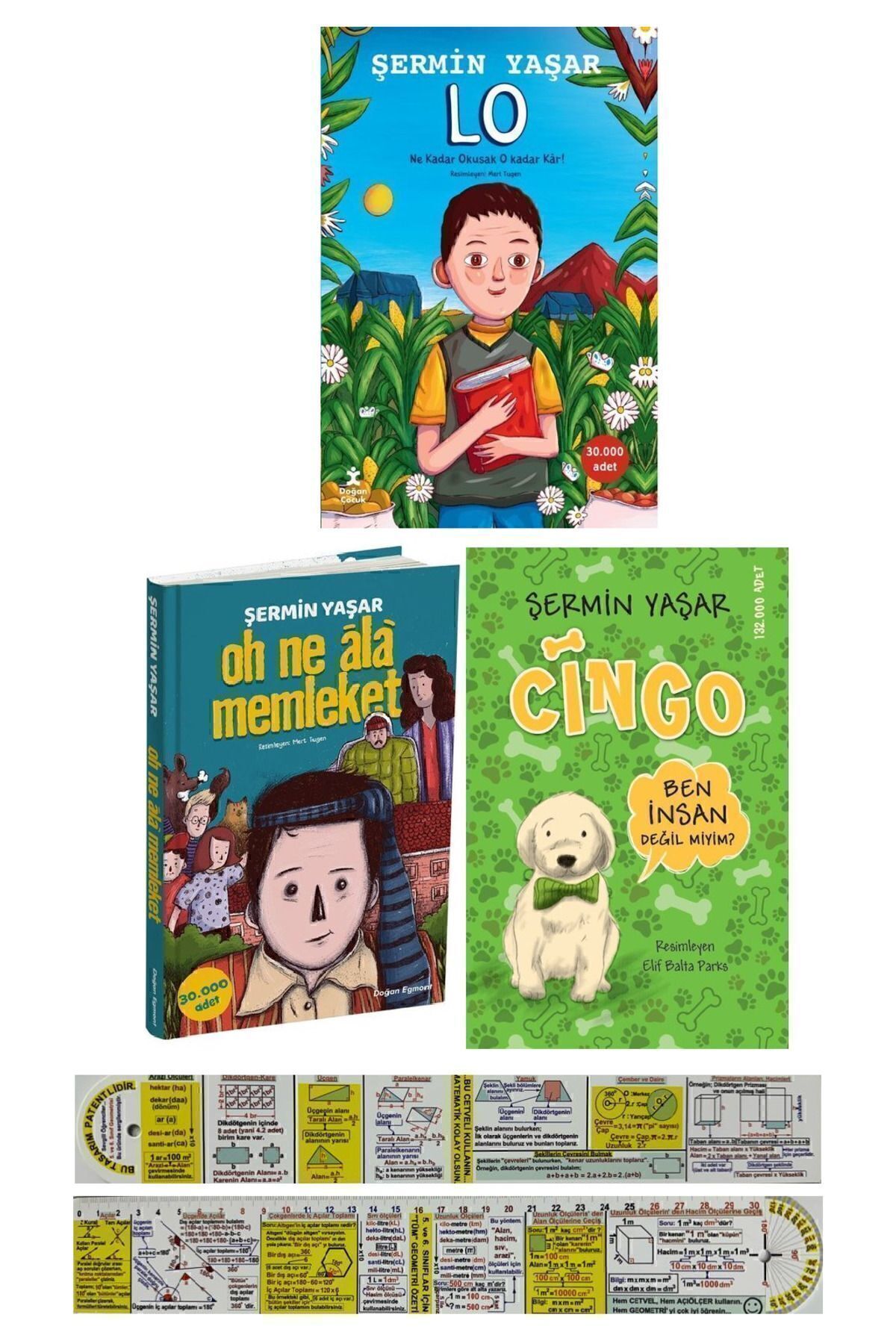 Doğan Çocuk Şermin Yaşar 3 Kitap Set / Lo - Oh Ne Ala Memleket + Cingo ...