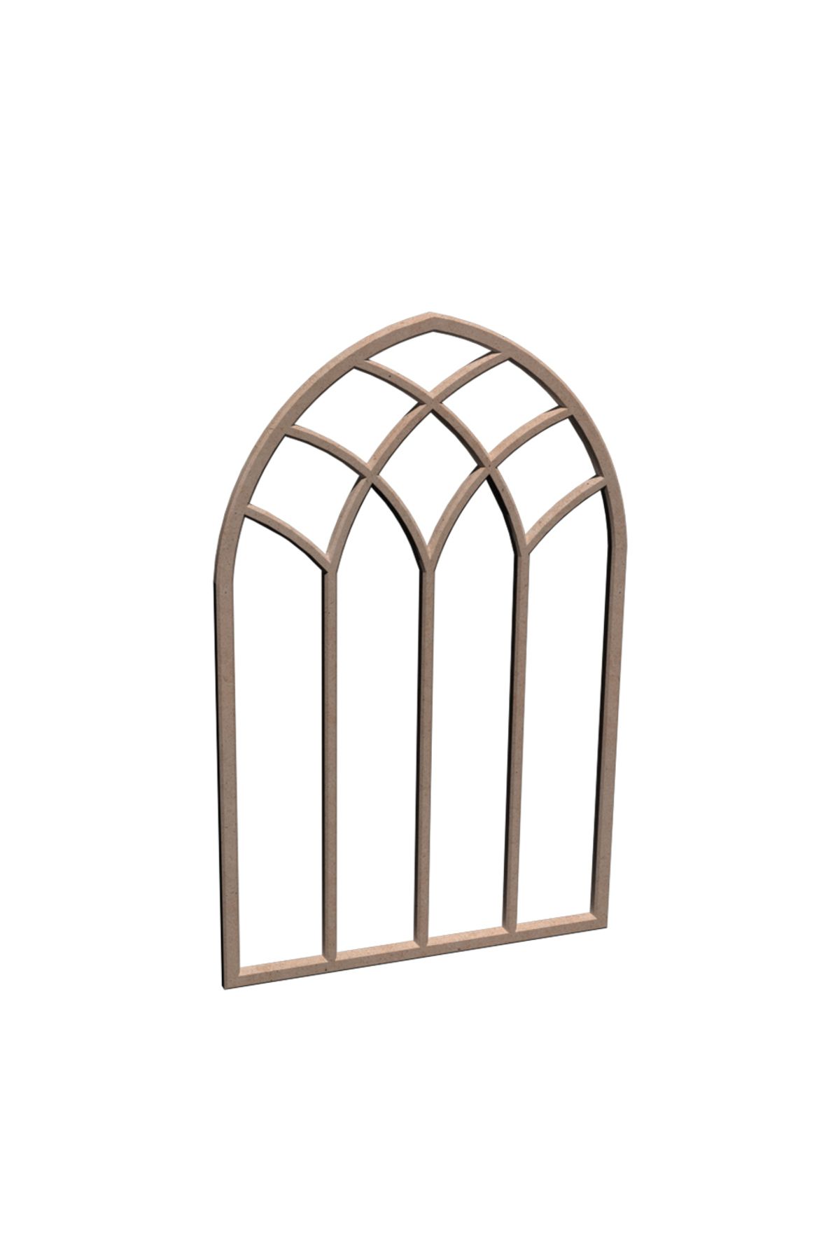 İCONS Hint Pencere Boyanabilir Dekoratif Duvar Çerçeve 18mm Ham Mdf ...