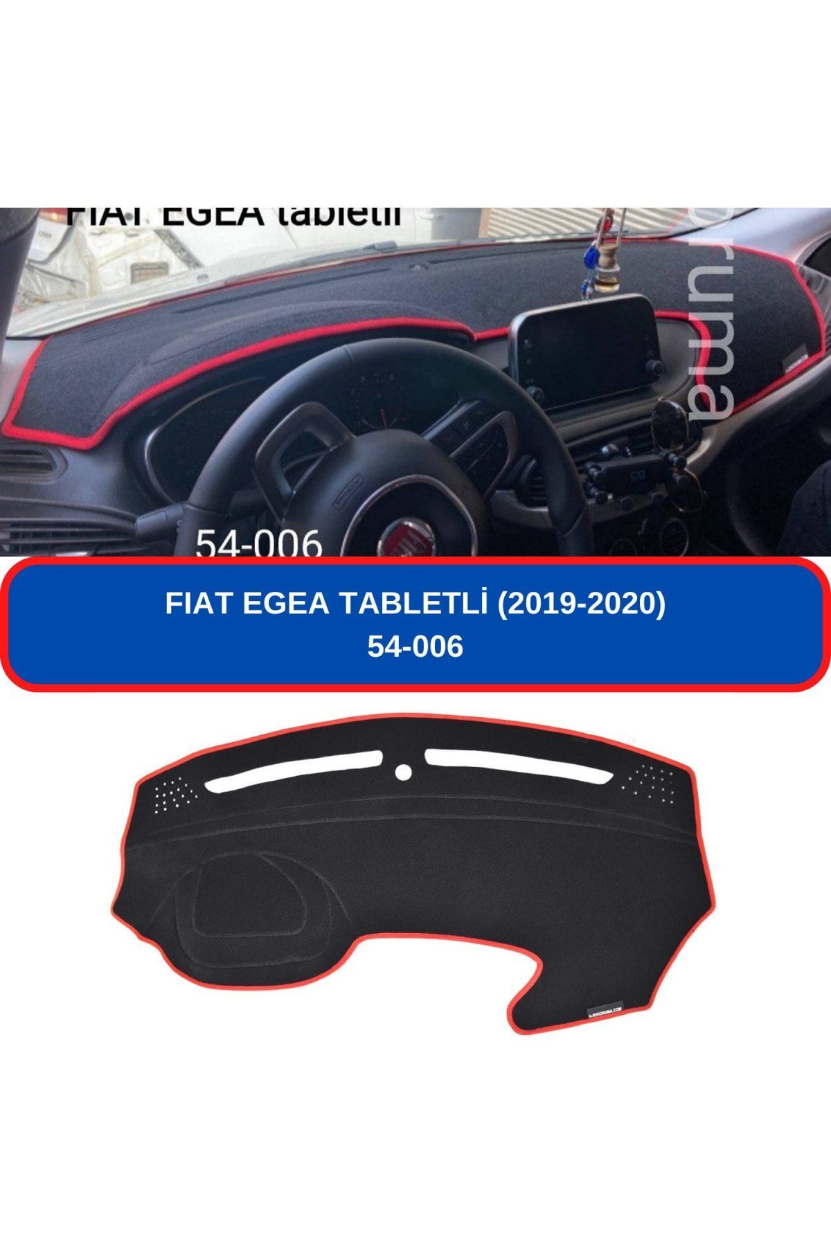 Barteg Fiat Egea Tabletli 2019+ Torpido Koruyucu Torpido Halısı Kılıf ...