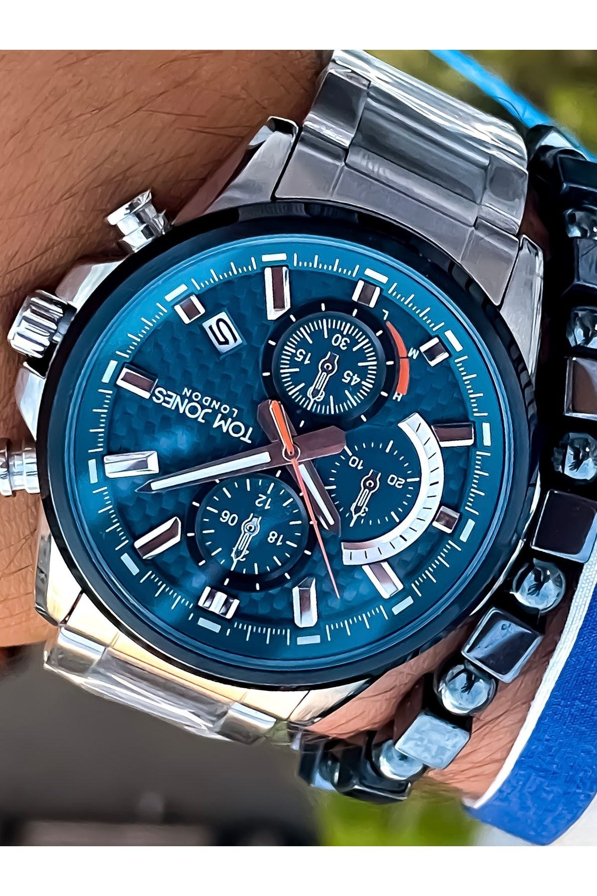 Tom Jones ÇELİK ERKEK KOL SAAT VE BİLEKLİK HEDİYELİ - Fiyatı, Yorumları