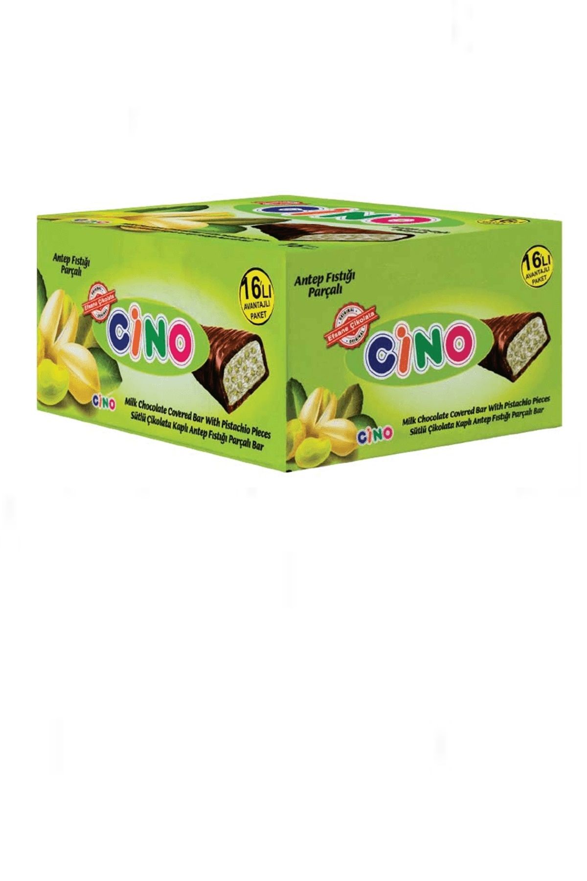 Cino Antep Fıstığı Parçalı Çikolata 16 x 25 Gram (1 Kutu) - Fiyatı ...