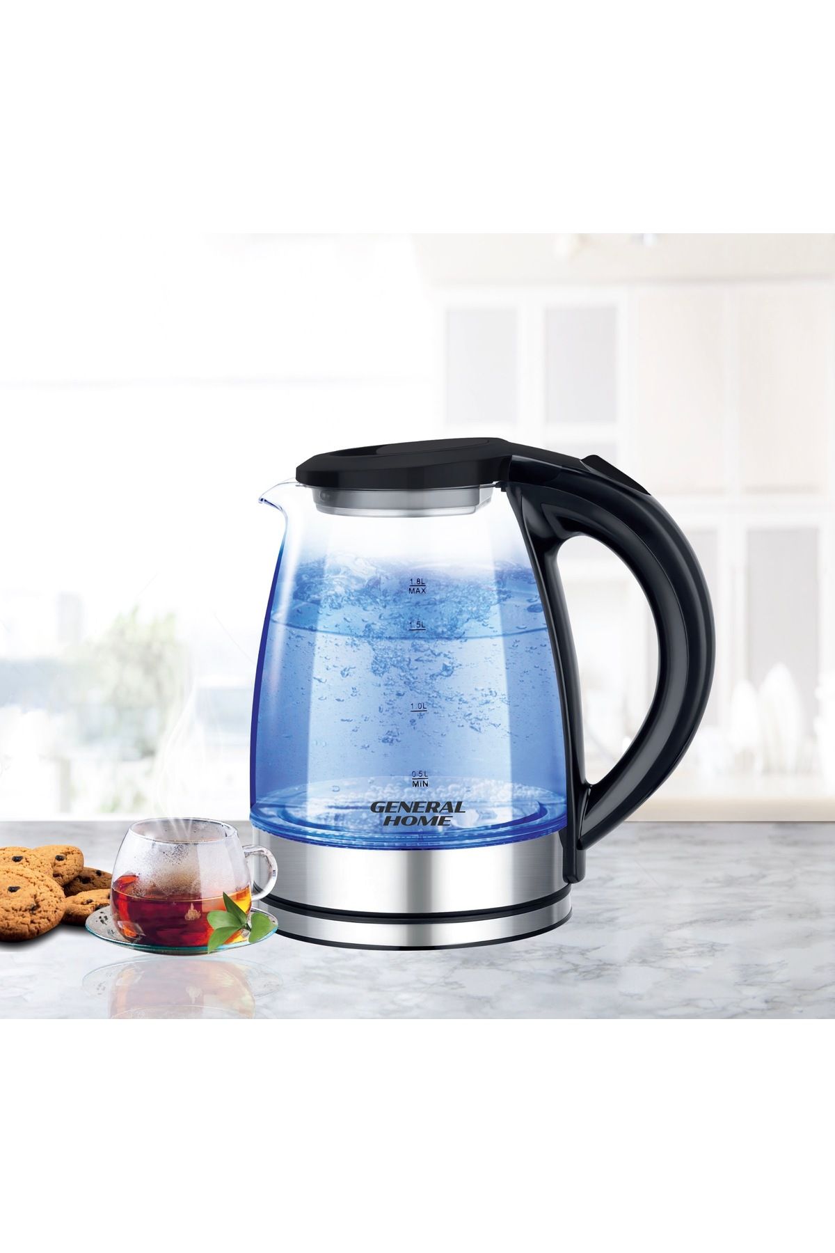 General Home GH-3300 ELEKTRİKLİ CAM SU ISITICI KETTLE - Fiyatı, Yorumları