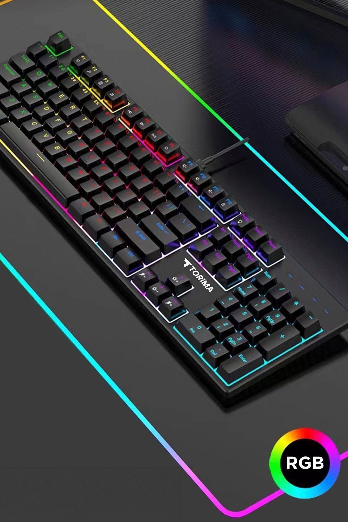 Torima Tk-05 Kablolu Mekanik Blue Switch Rgb Işıklı Gaming Klavye Siyah - Fiyatı, Yorumları