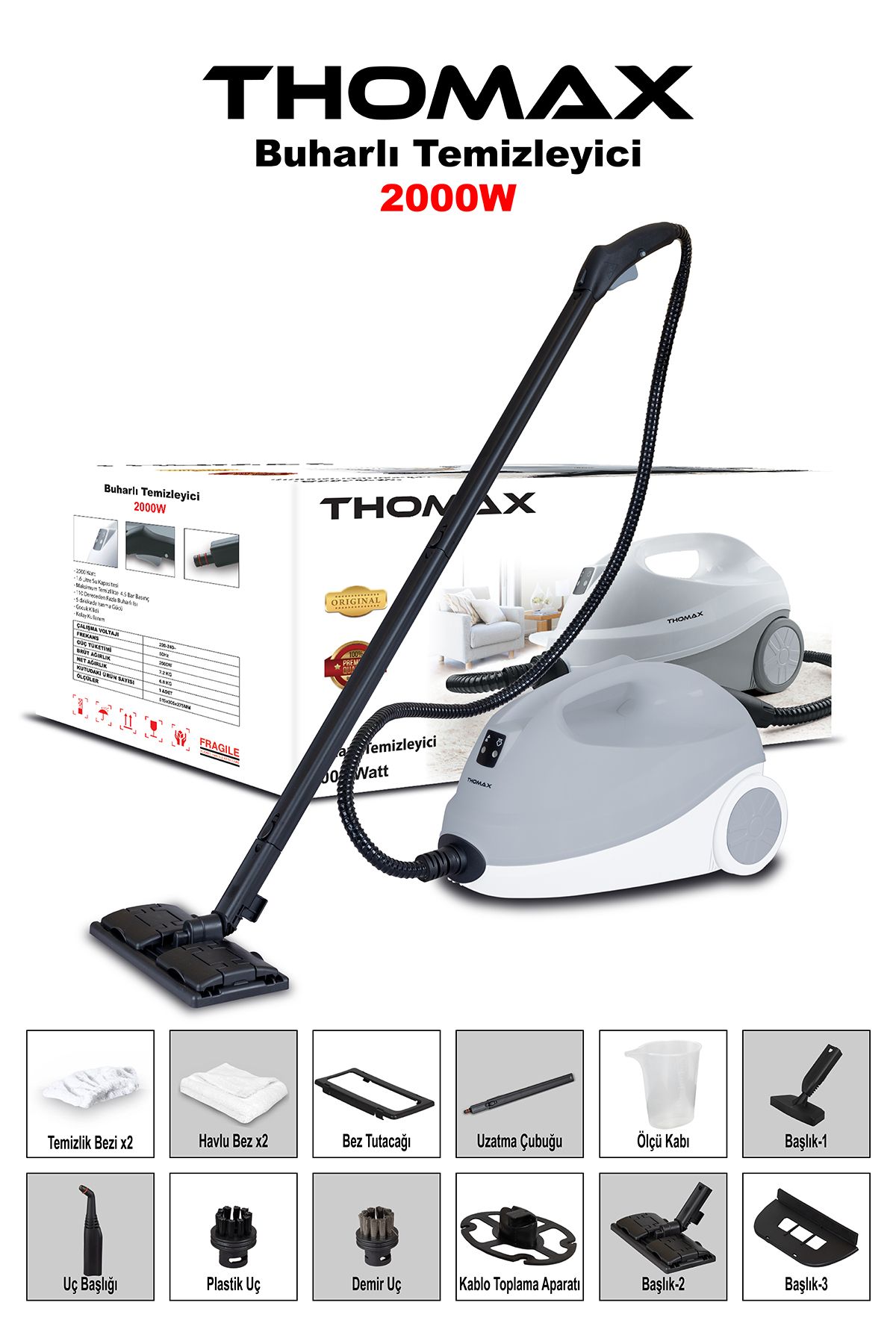 THOMAX Çok Fonksiyonlu Buharlı Temizleyici Buharlı Temizlik Fiyatı ...