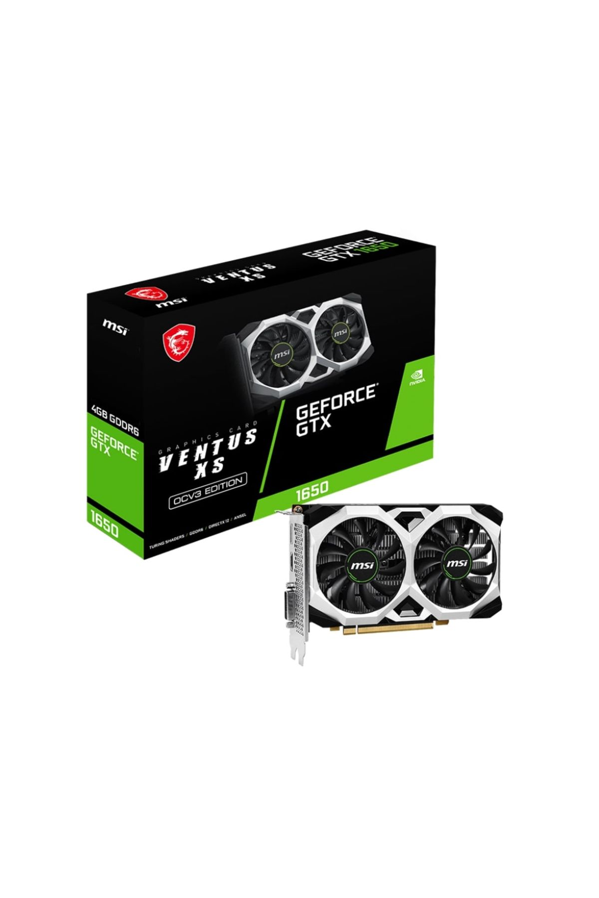 MSI Geforce Gtx 1650 D6 Ventus Xs Ocv3 4gb Gddr6 128bit Dx12 Gaming ...