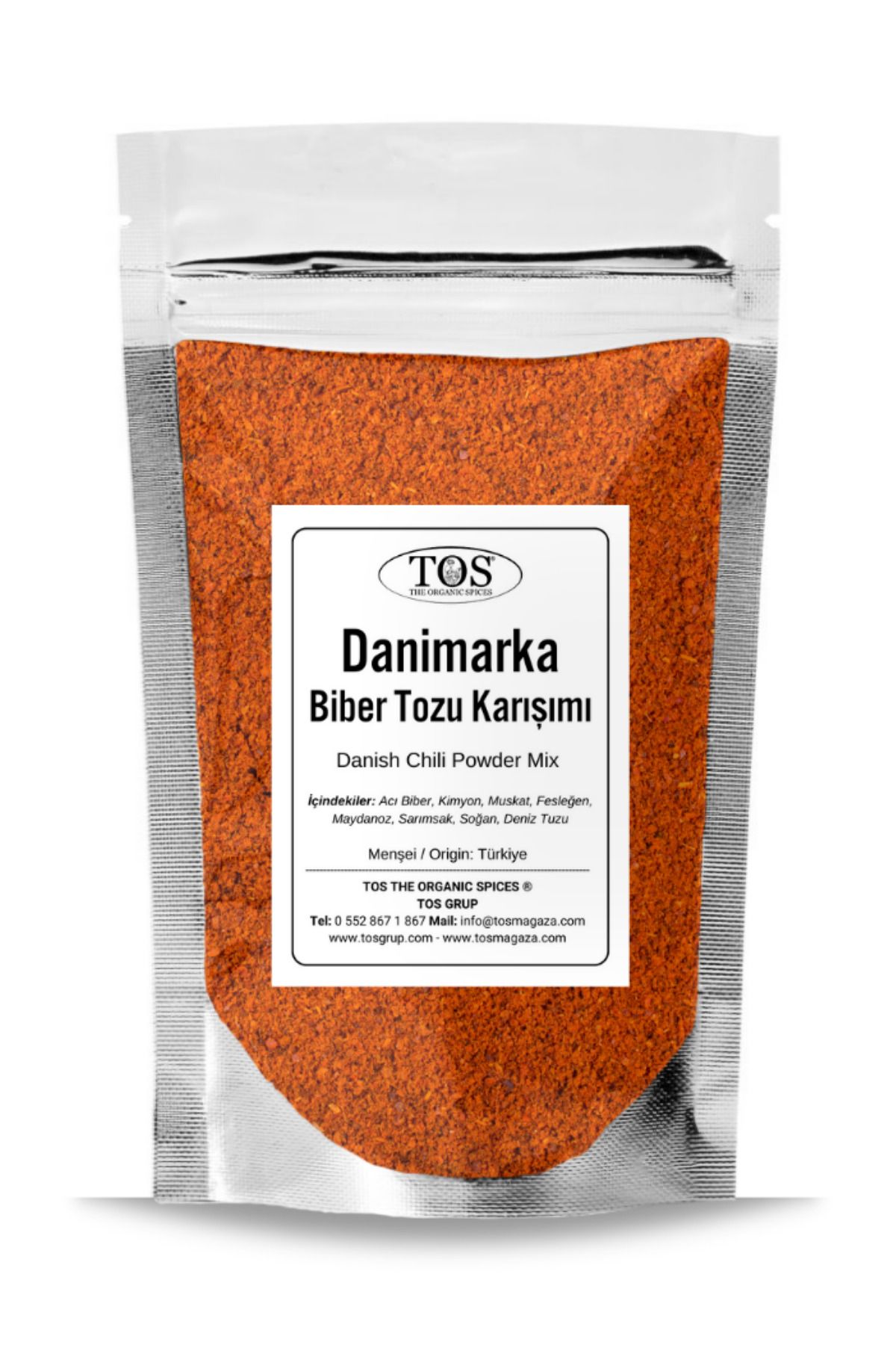 TOS The Organic Spices Danimarka Biber Tozu Karışımı 100 gr (1. KALİTE ...